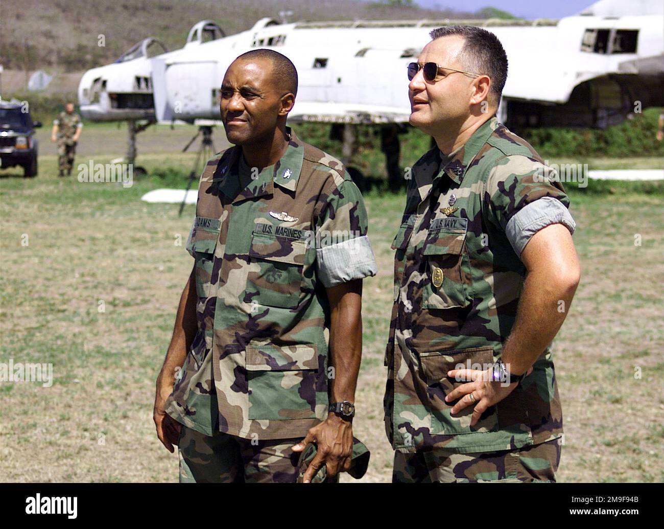 US Marine Colonel Adams, Commanding Officer of Combat Service Support ...