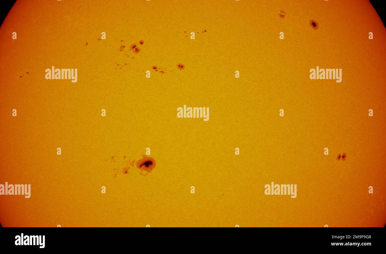 London, UK. 18 January 2023. Ten designated sunspot groups travel ...