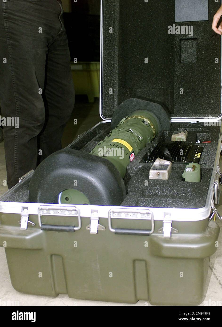 This gear, in it's stowed container, is the JAVELIN anti-tank missle ...