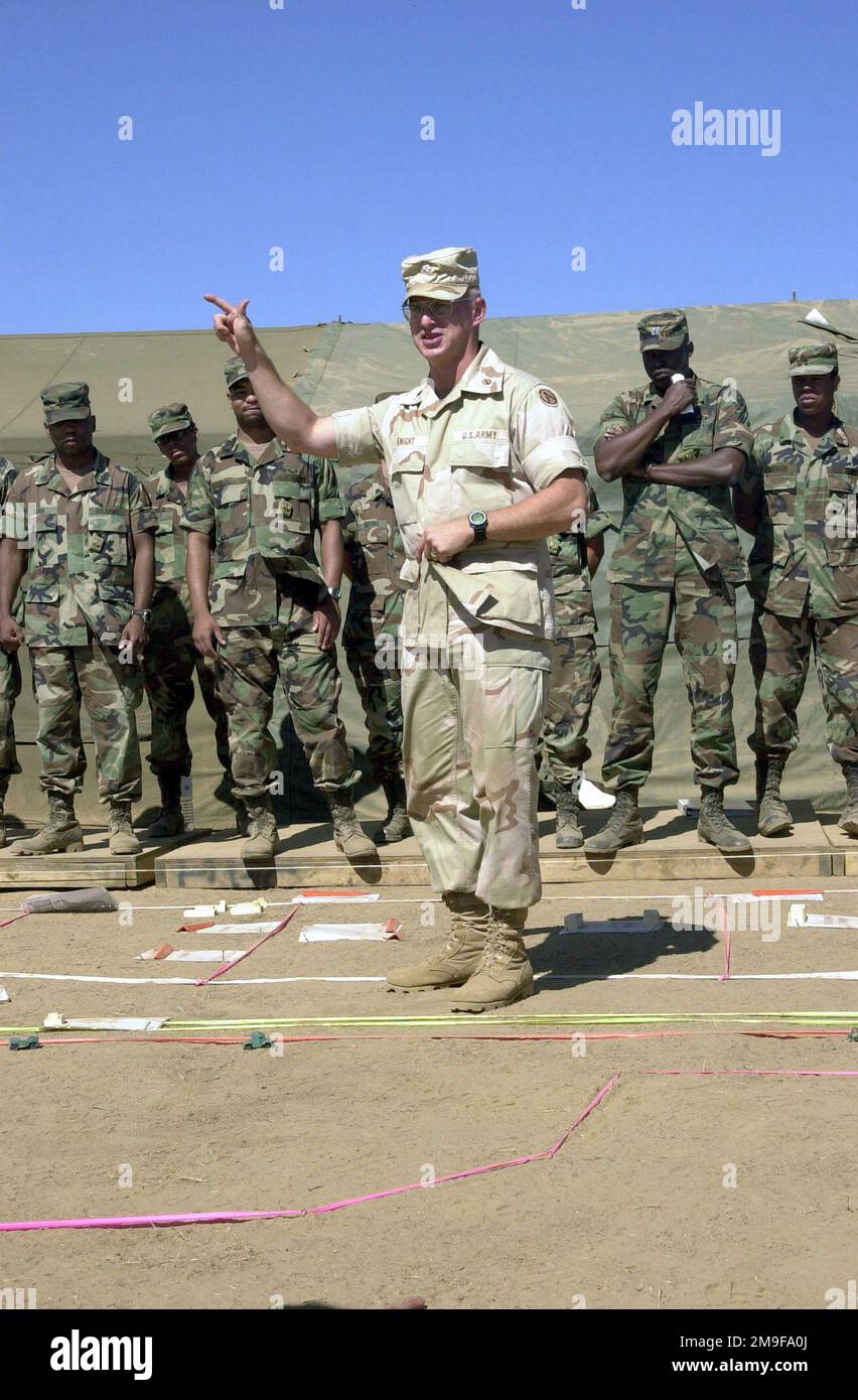 US Army (USA) Colonel (COL) Perry Knight, 53rd Transportation Battalion ...