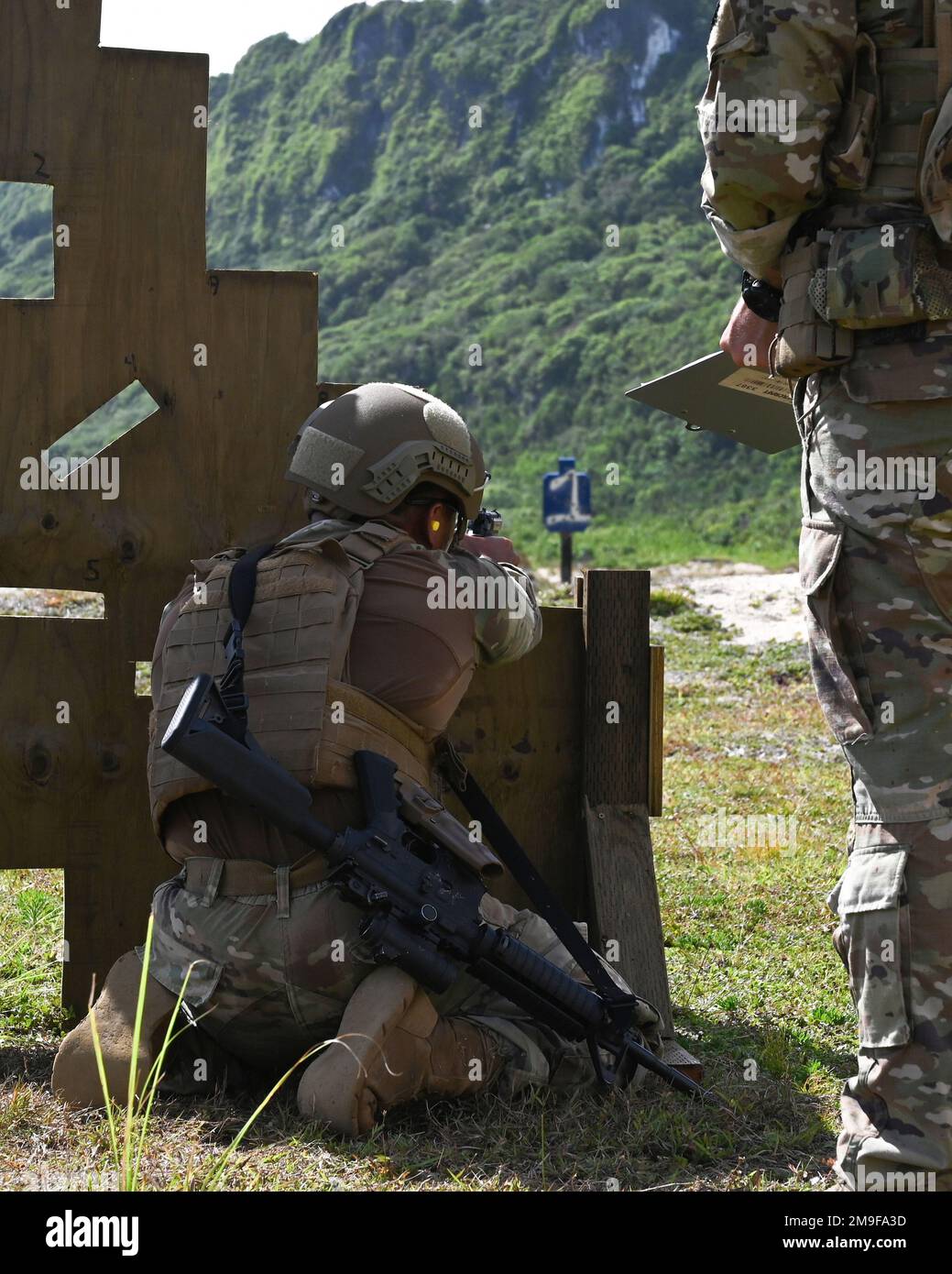 U.S. Air Force Tech. Sgt. Crisdaniel Medina assigned to the 647th Security Forces Squadron ...