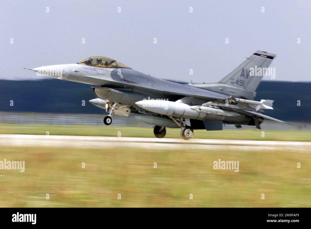 An F-16 from the 510th Fighter Squadron, Aviano Air Base, Italy ...