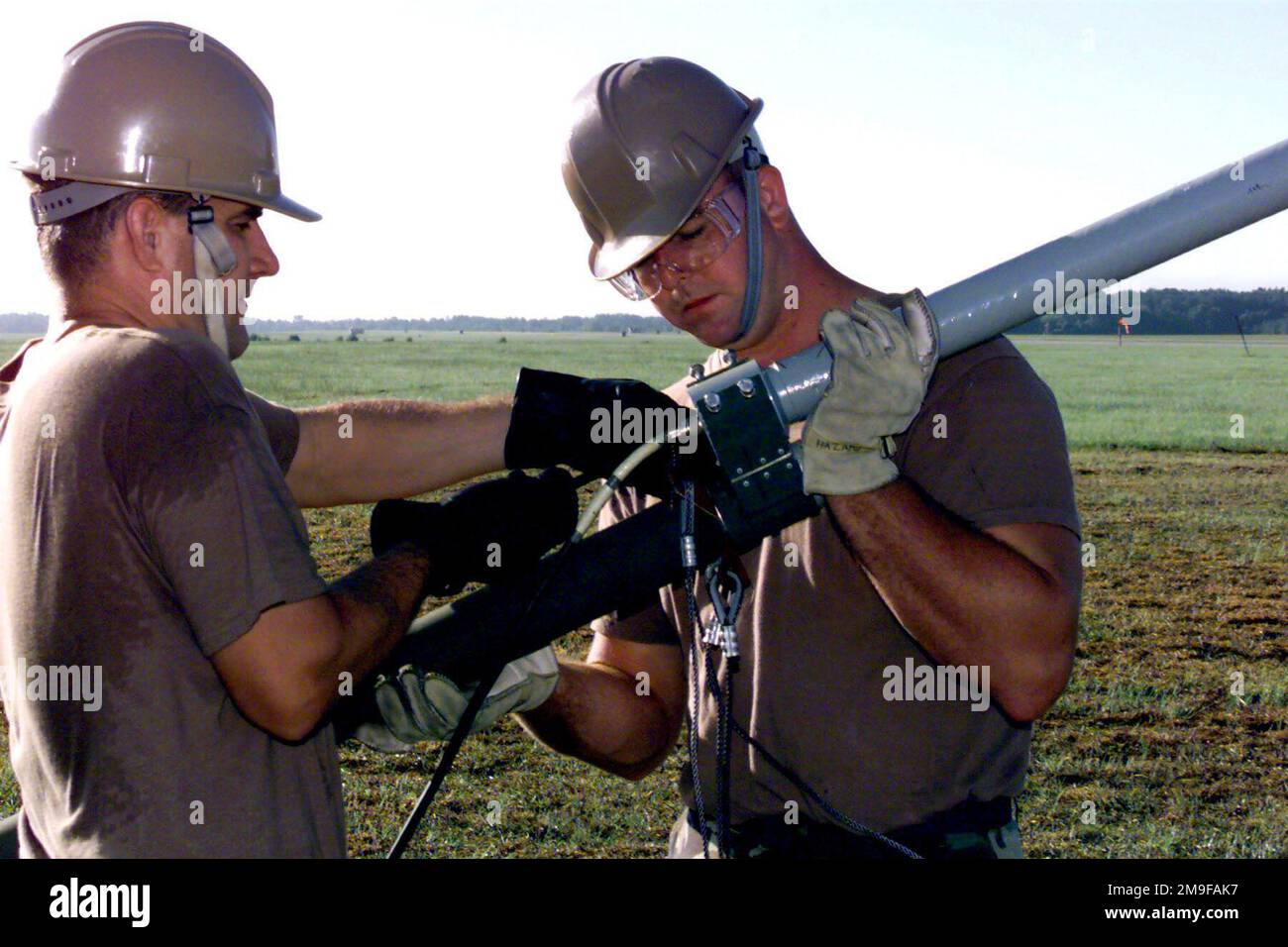 US Air Force members of the 245th Air Traffic Control Squadron (ATCS ...