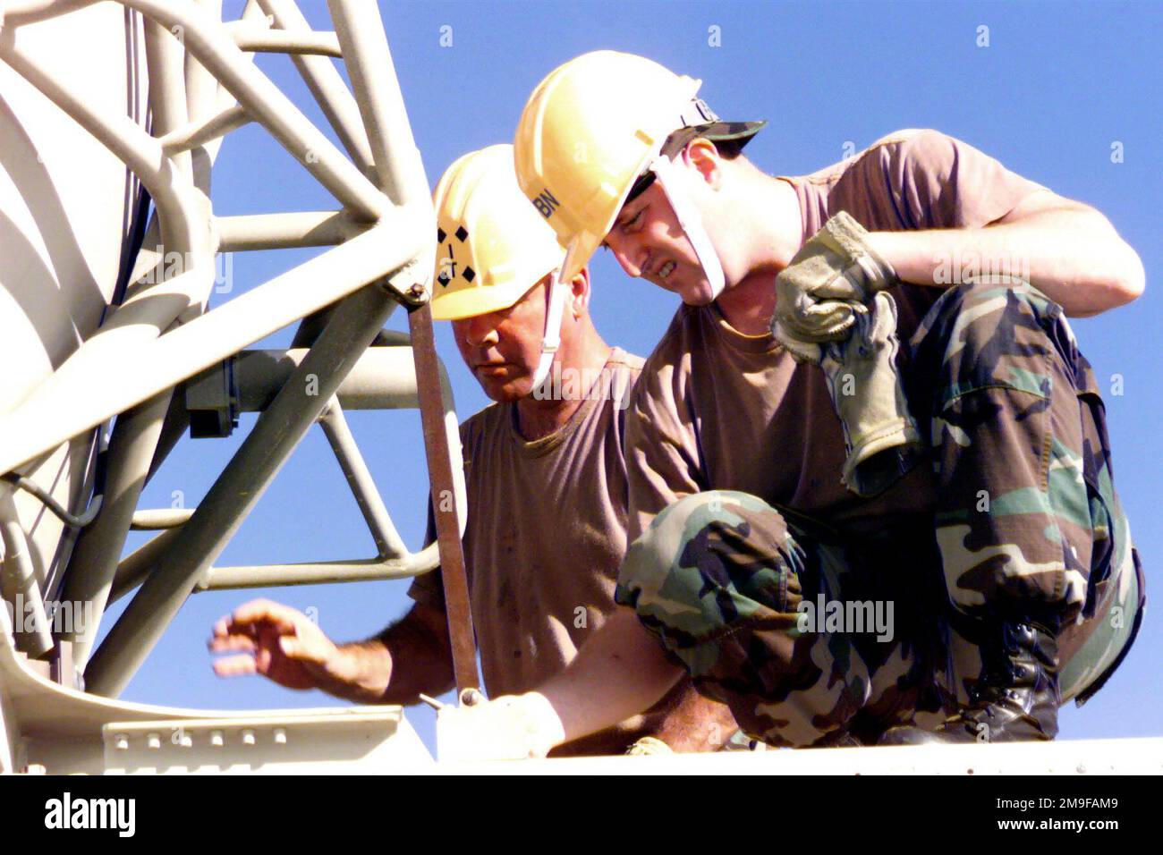 US Air Force members from the 245th Air Traffic Control Squadron (ATCS ...