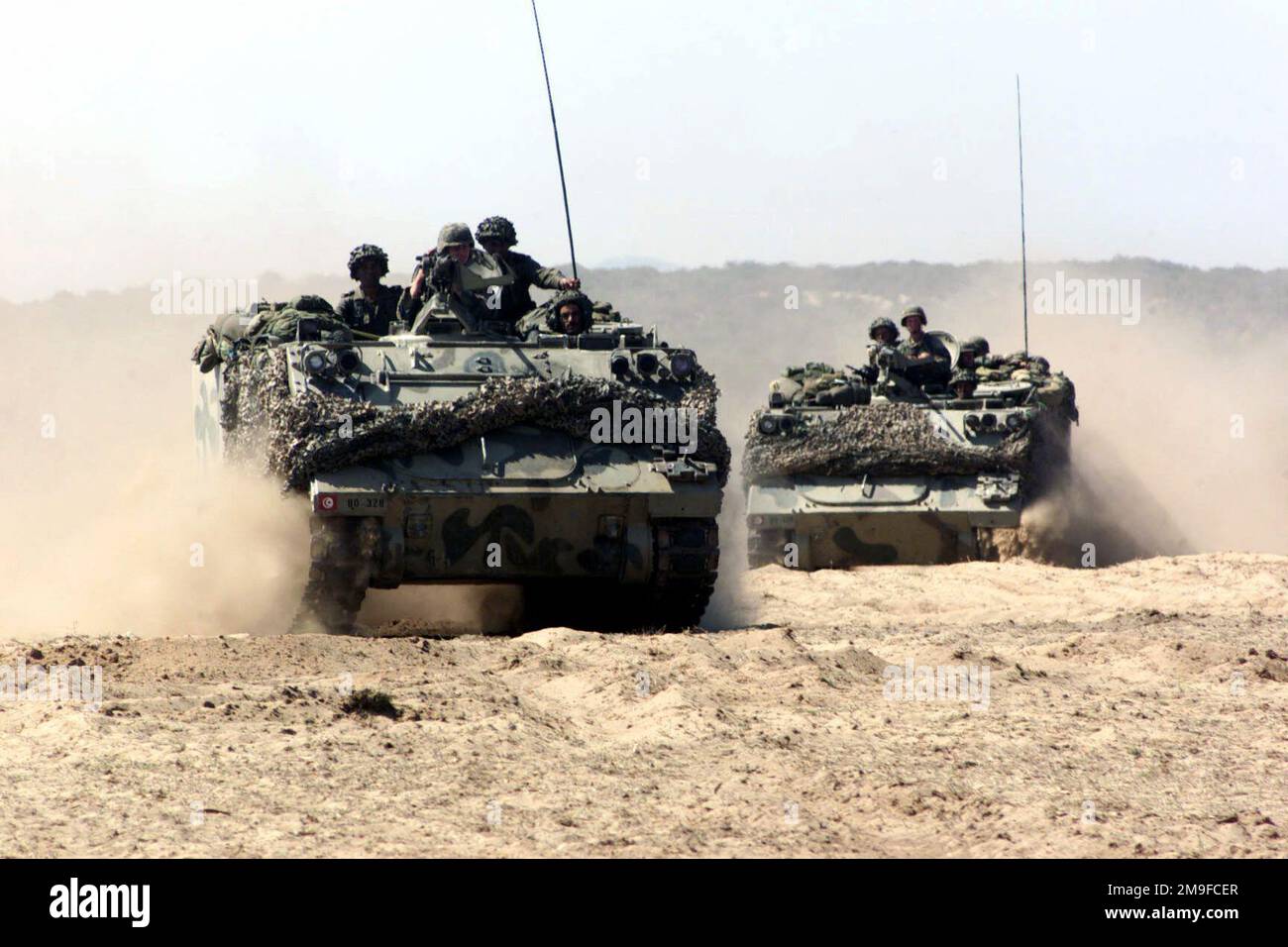 US Marines, in M113 Armored Personnel Carriers, from Battalion Landing ...