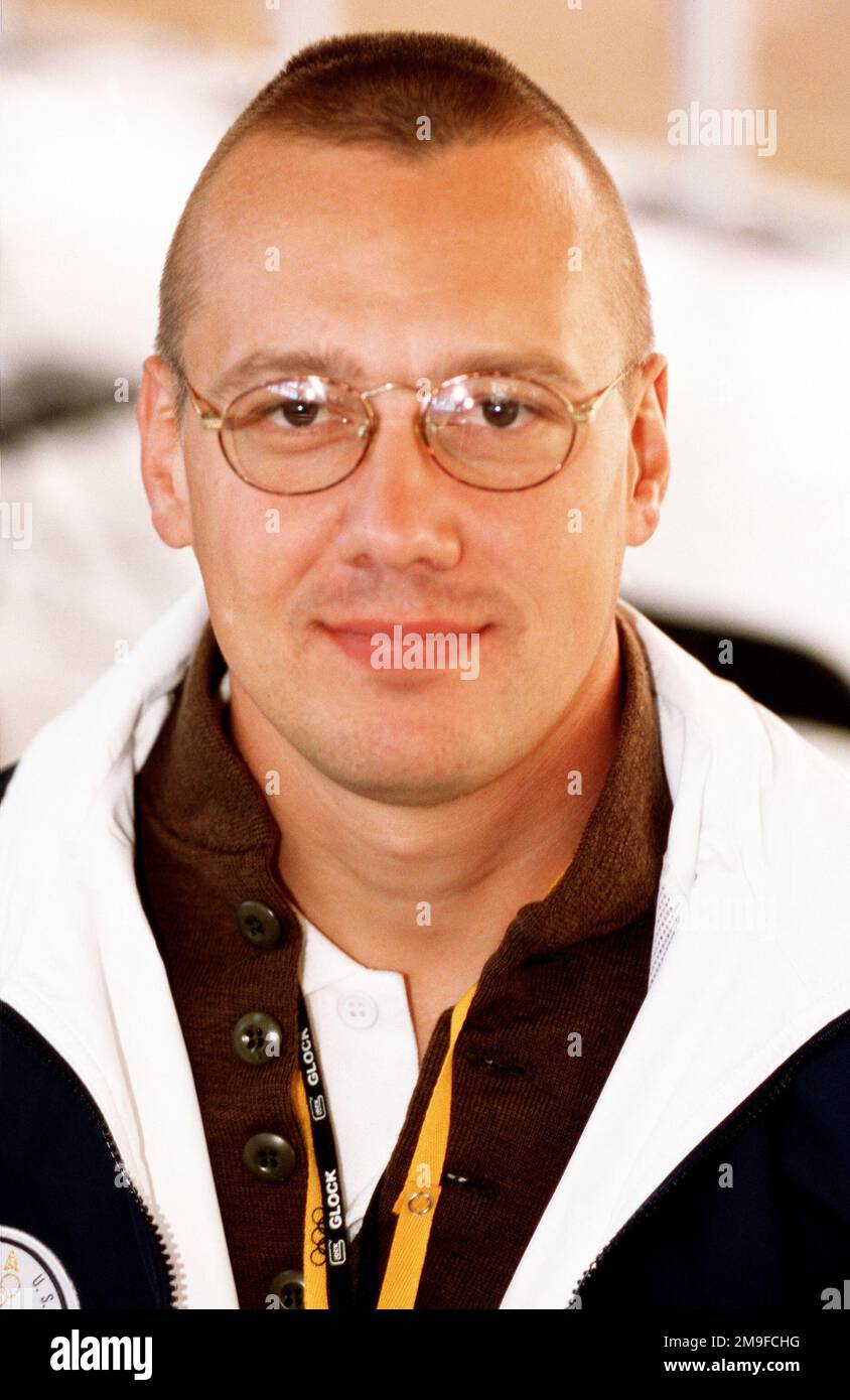 Straight on close-up shot of US Army Sergeant First Class Daryl ...