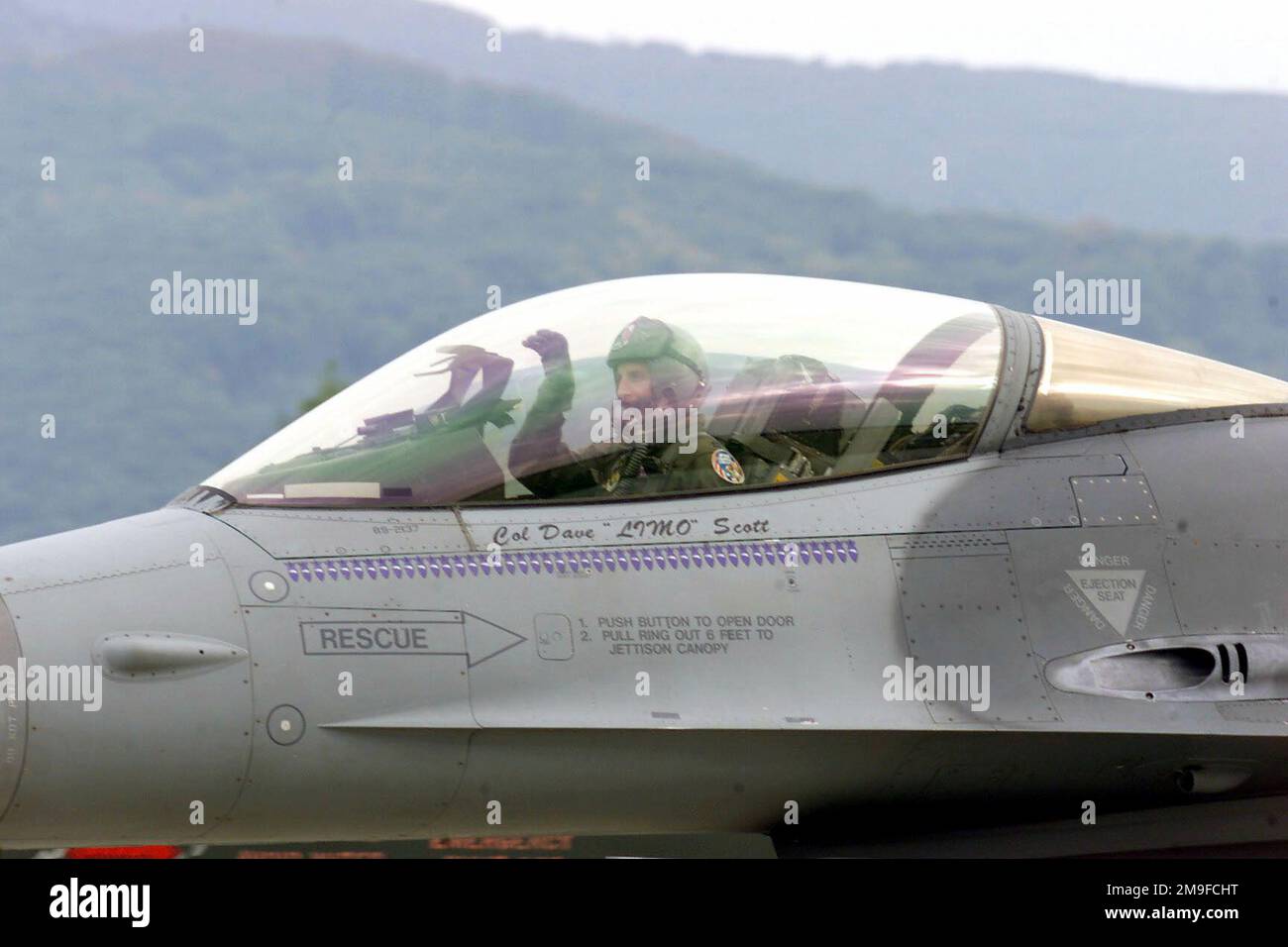 US Air Force Captain Dave"SPARKY" Hien gives the famous "Buzzard Claw ...