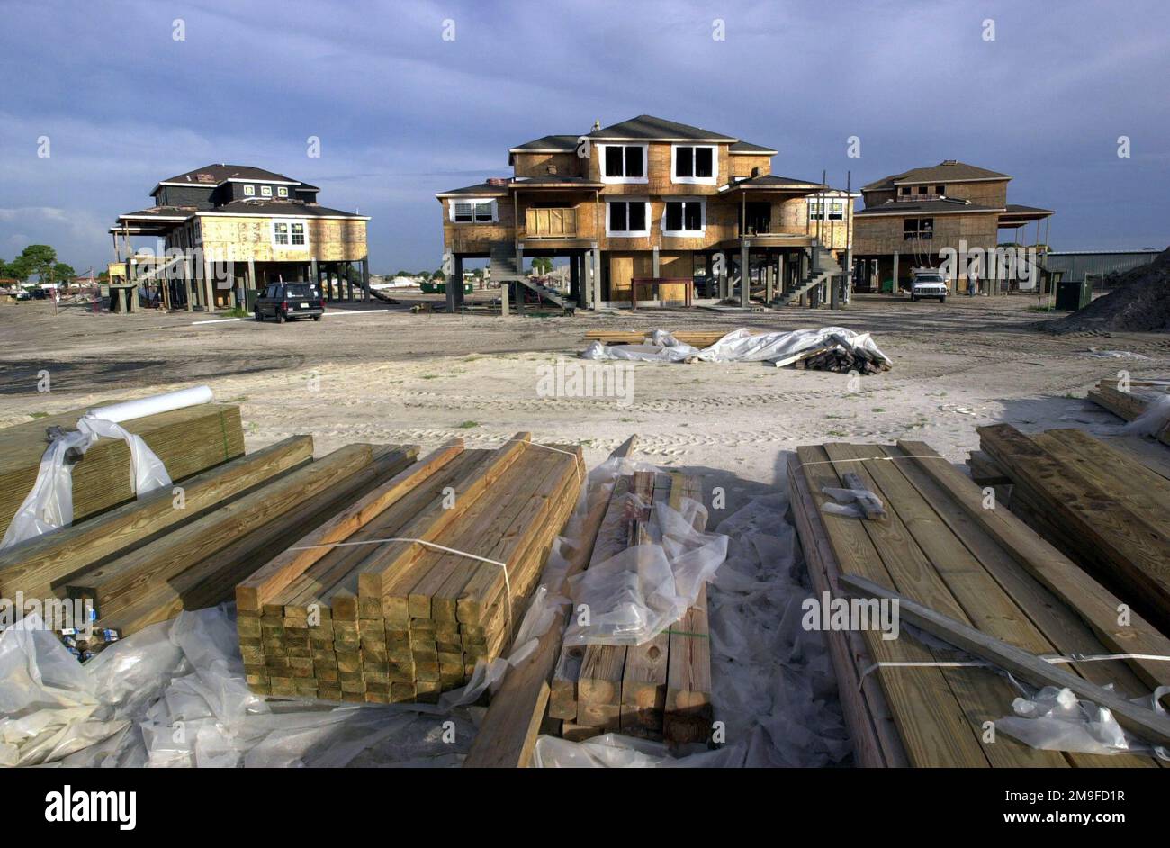 Construction site of the Phase III housing project located at MacDill ...