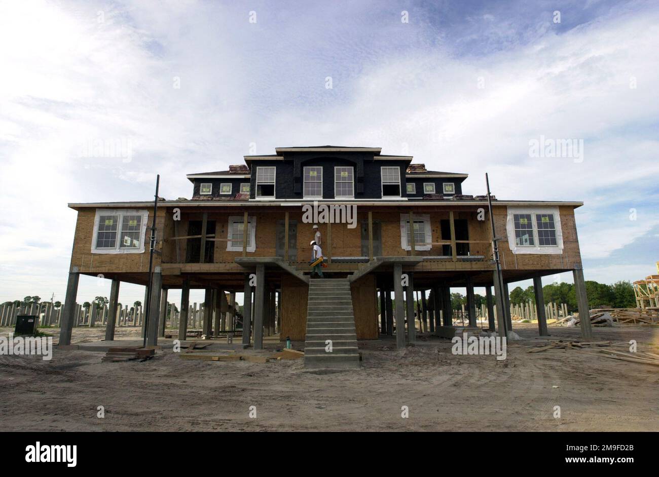 Construction site of the Phase III housing project located at MacDill ...