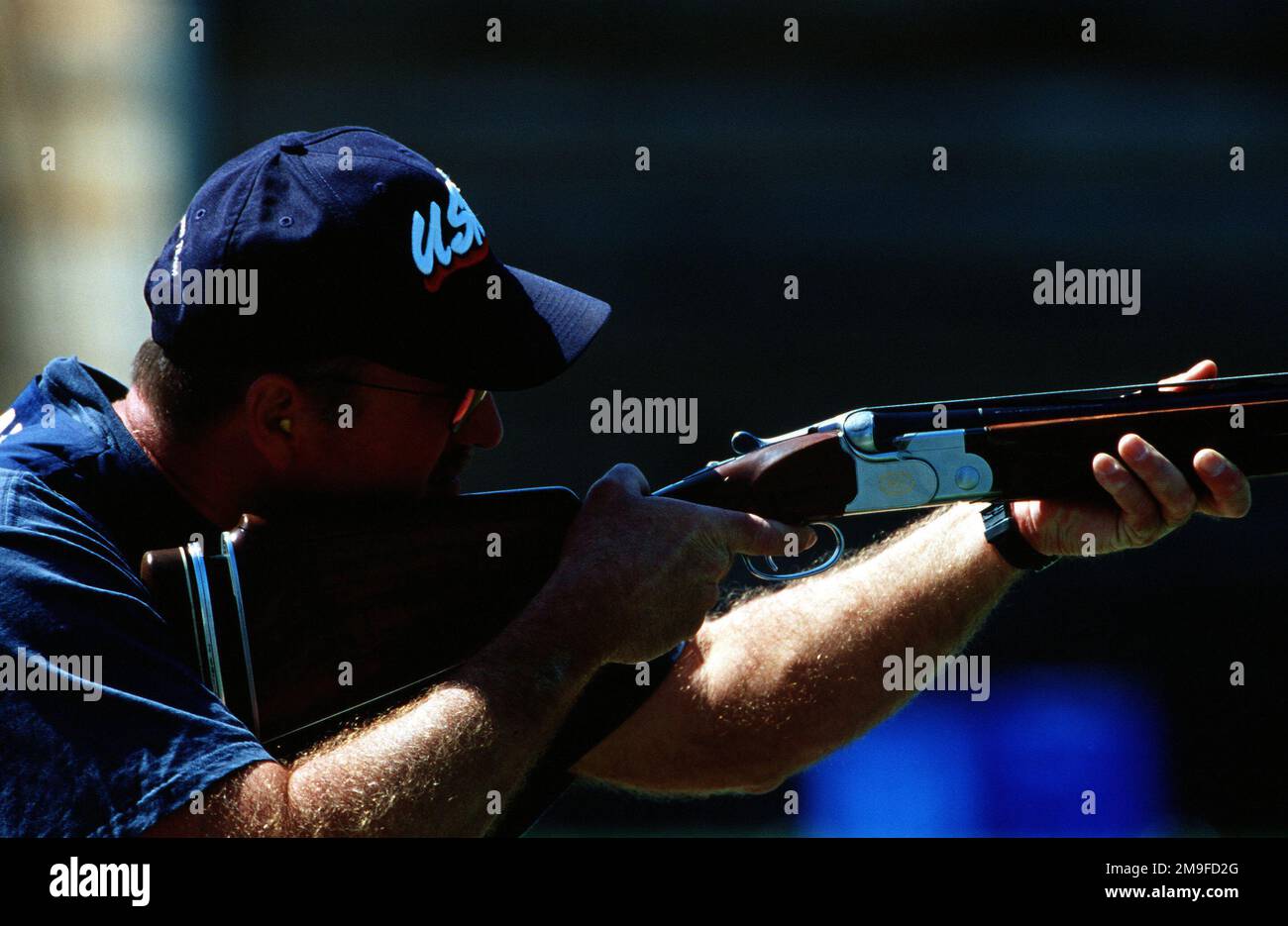 Right side profile, medium close-up of US Army Sergeant Michael Schmidt ...
