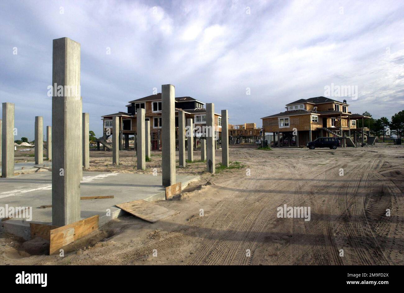 Construction site of the Phase III housing project located at MacDill ...