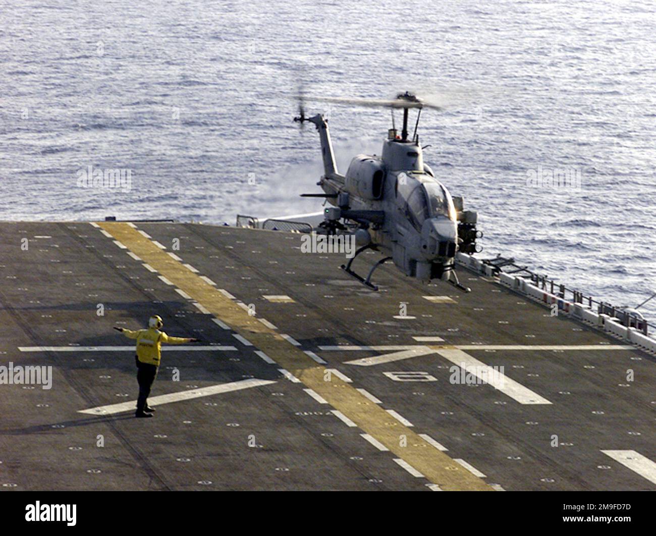 An AH-1W Sea Cobra Helicopter, part of Marine Medium Helicopter ...