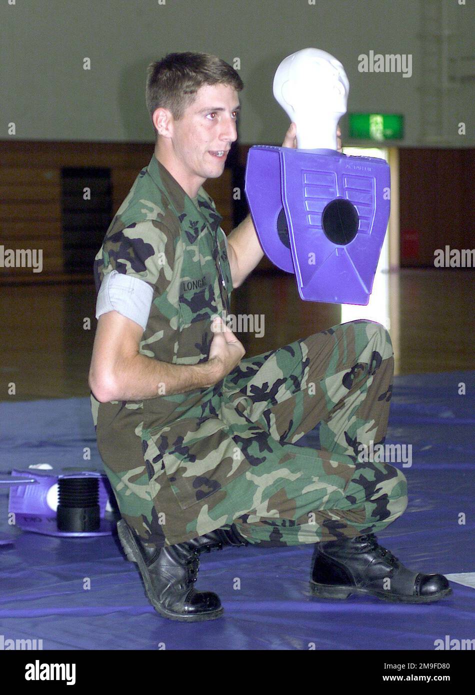A Corpsmen attached to Marine Wing Support Squadron 172 (MWSS-172), 1ST ...