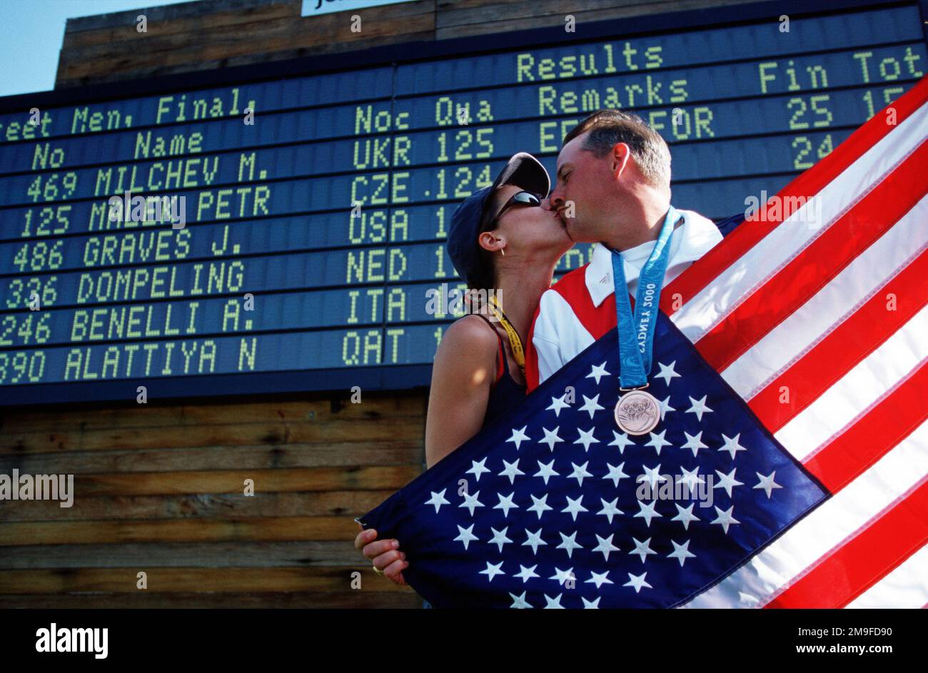 Straight on, medium shot from a low angle, as US Army Sergeant First ...