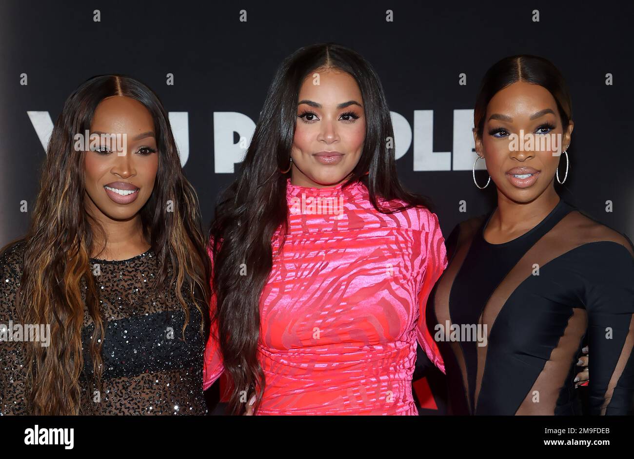17 January 2023 -Los Angeles, California - Khadijah Haqq McCray, Lauren London, Malika Haqq. Los ...