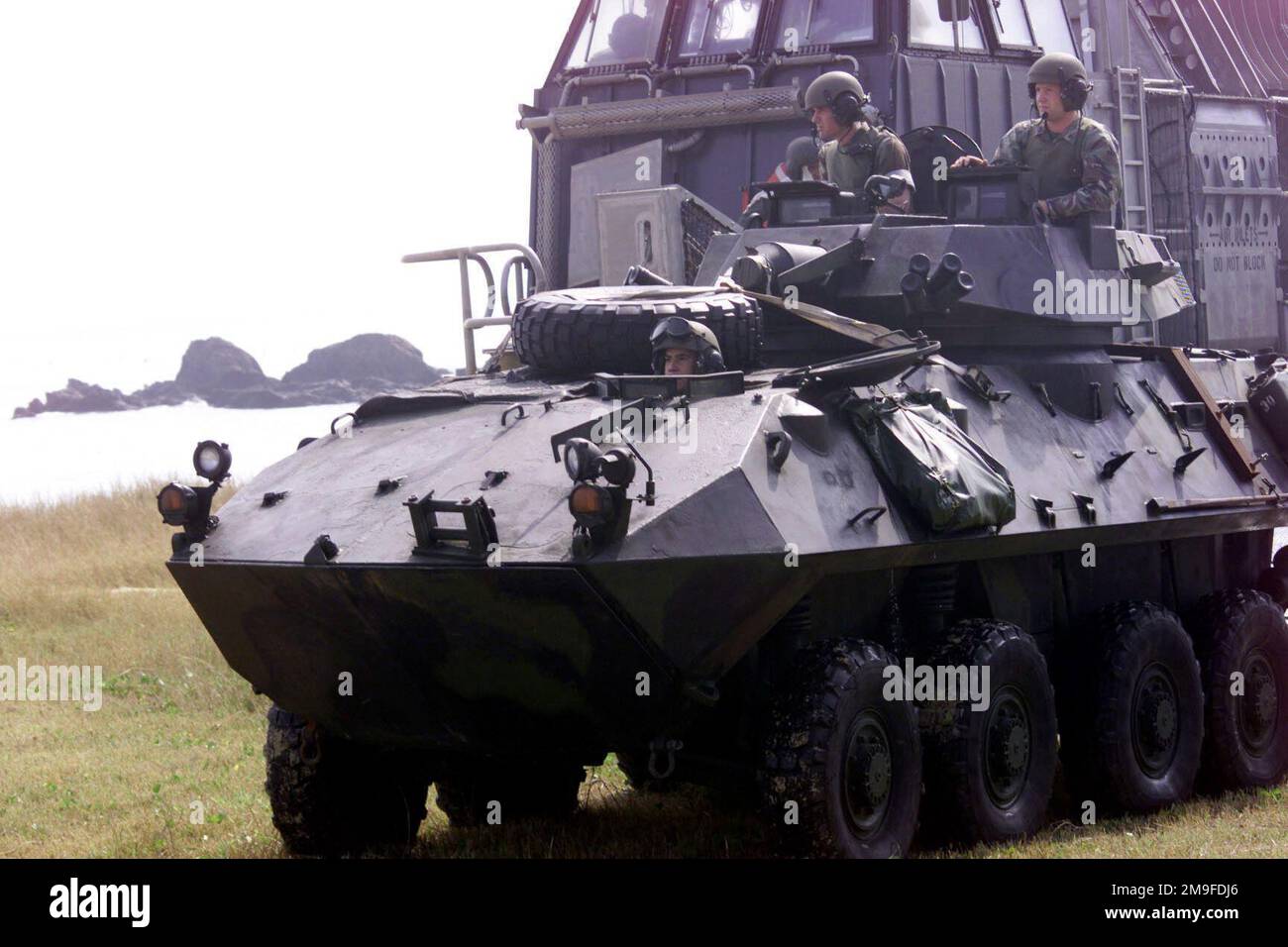 Marines from the Light Armored Vehicle Platoon, Battalion Landing Team ...