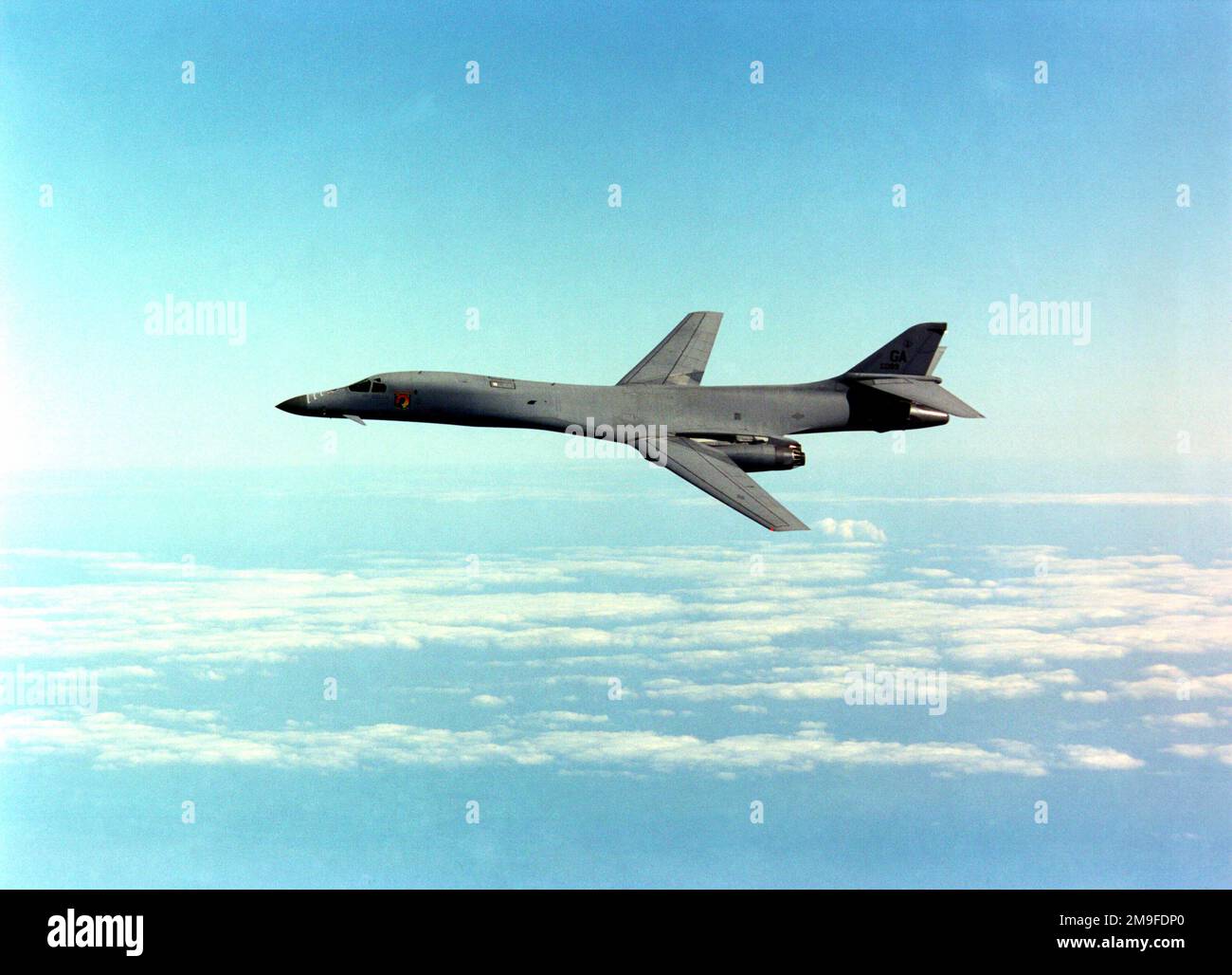 A US Air Force B-1 Lancer, flown by the 116th Bomb Wing, Georgia Air ...