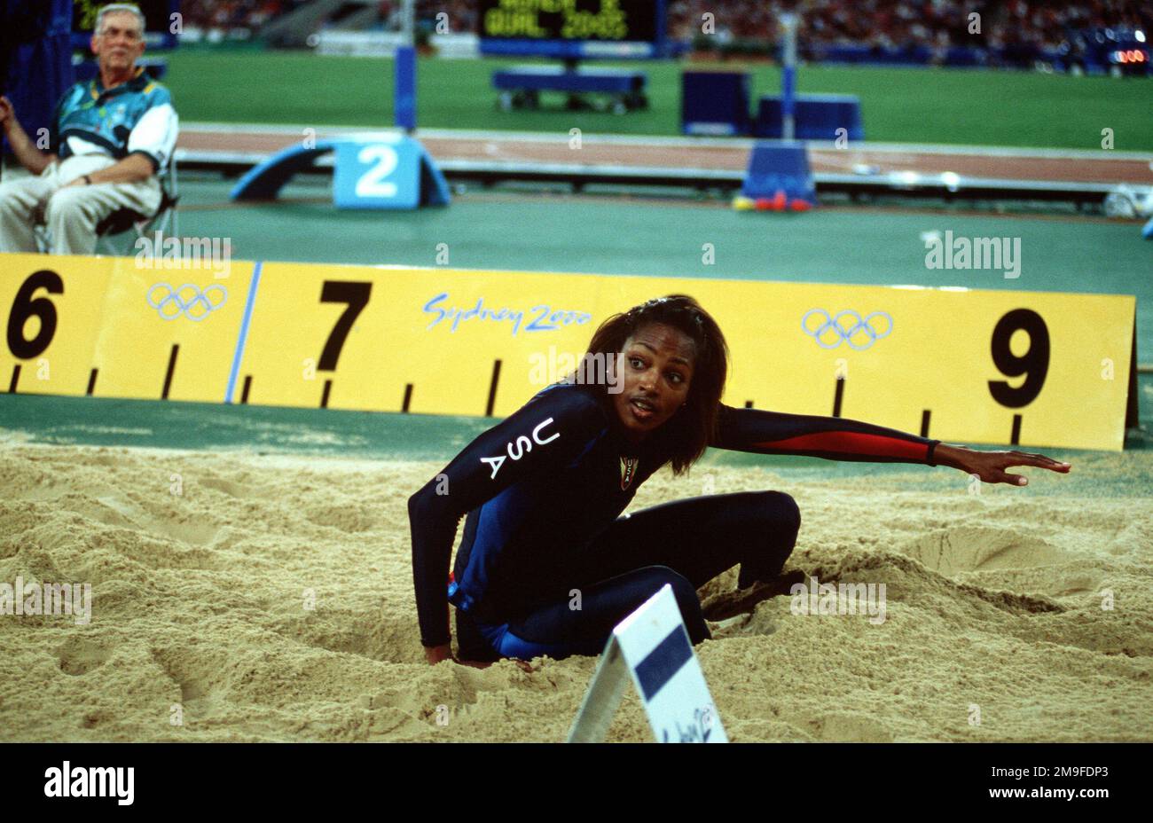 Right side profile, medium shot, of US Army SPECIALIST Dawn Burrell as ...