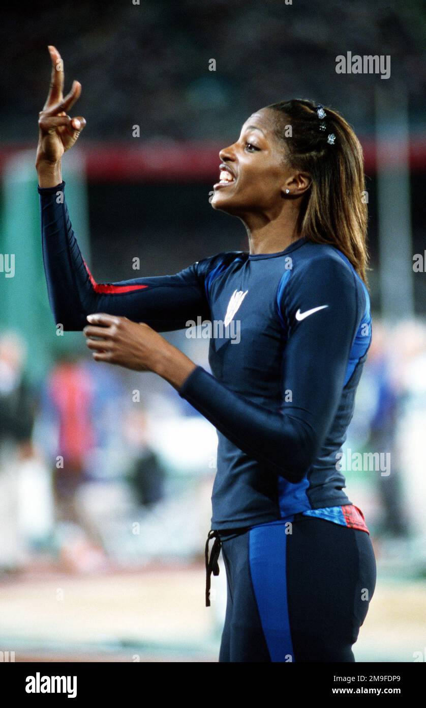 Left side profile, medium close-up shot, of US Army SPECIALIST Dawn ...