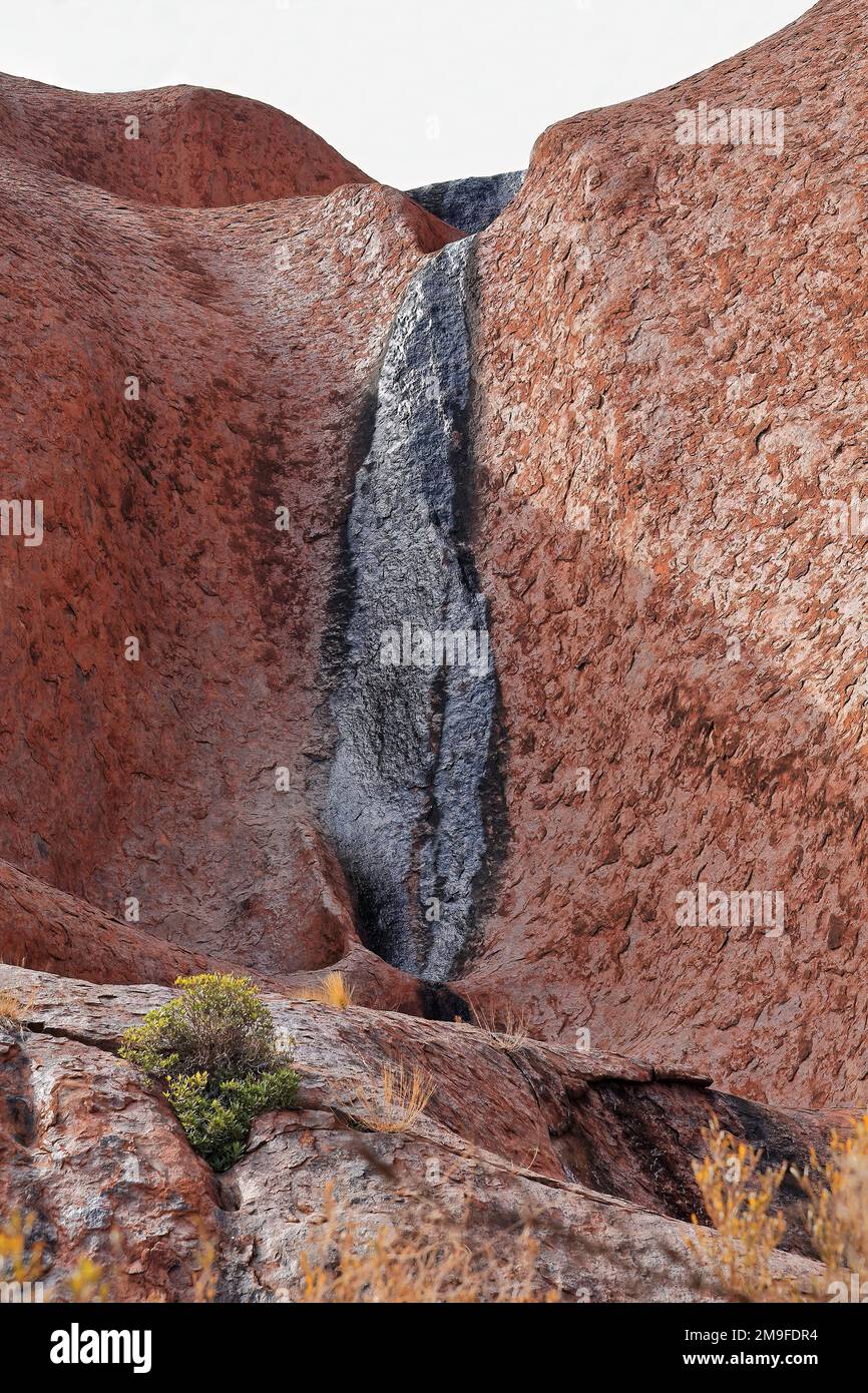 413 Hole-caves at the foot of Uluru-Ayers Rock seen from the base walk ...