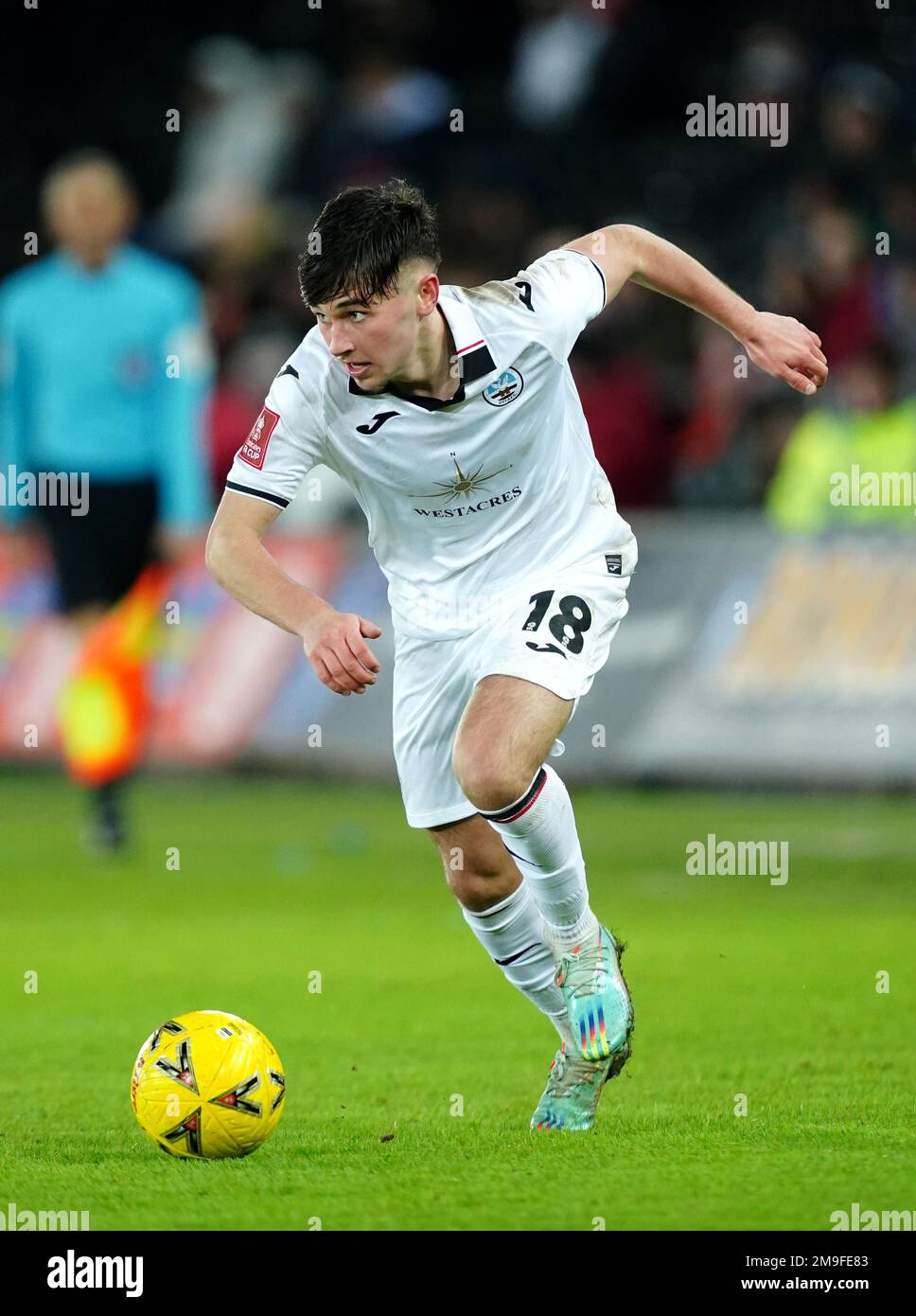 Swansea City's Luke Cundle during the Emirates FA Cup third round ...