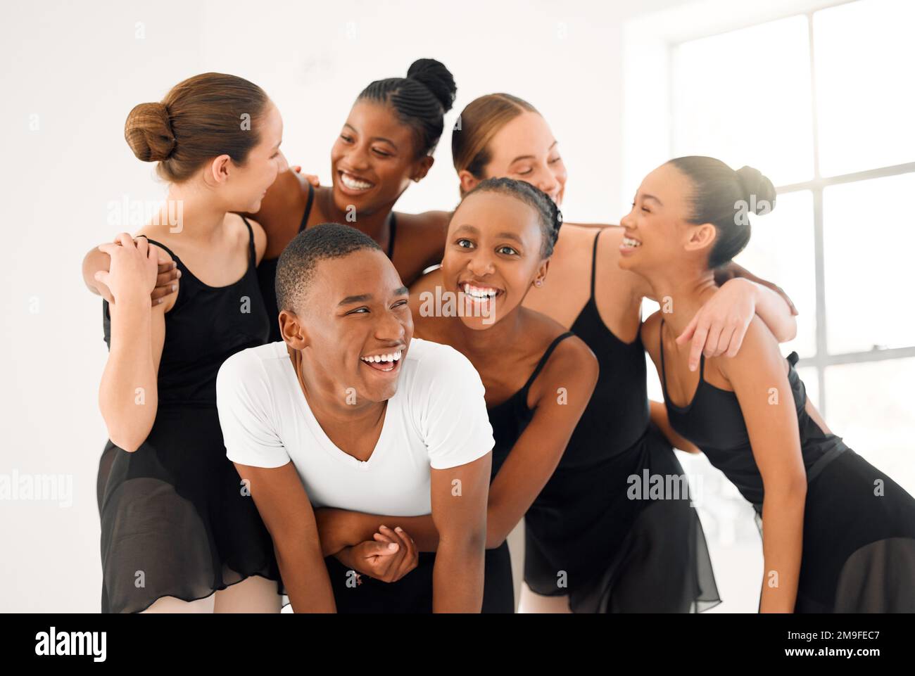 To fall in love with ourselves. a group of ballet dancers laughing ...