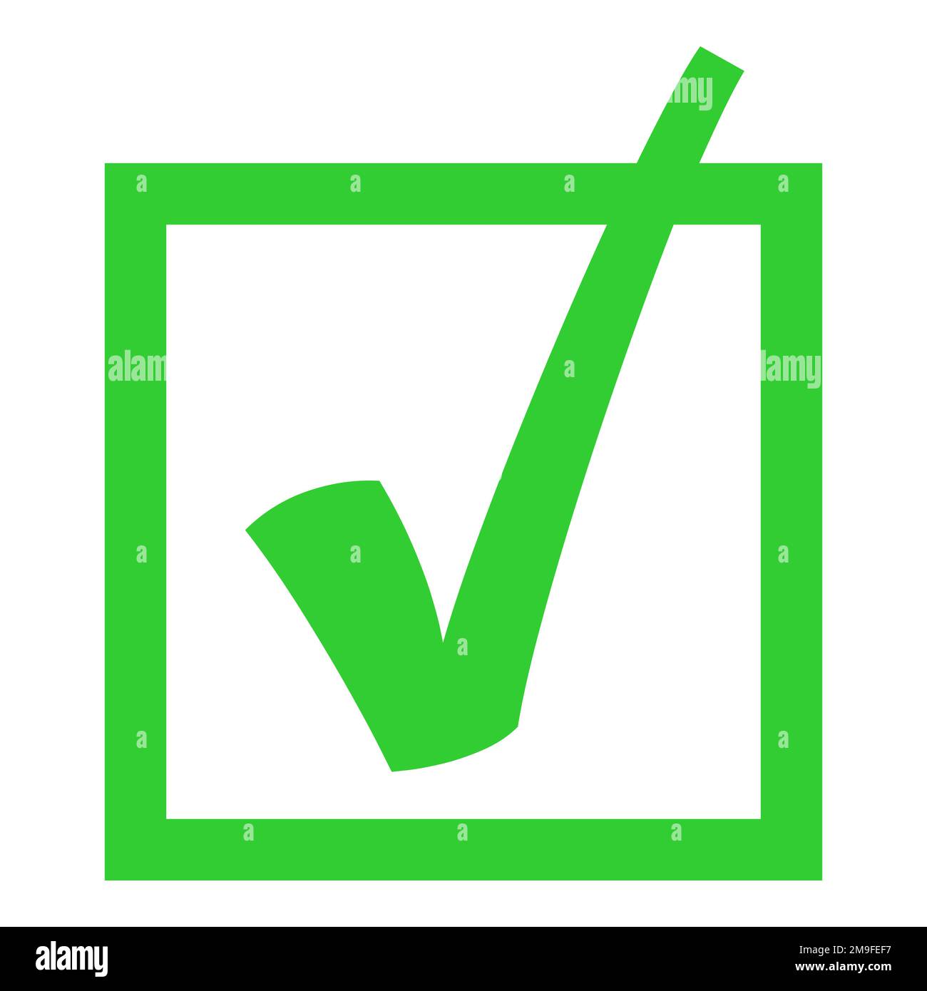 Green check mark icon Stock Photo - Alamy