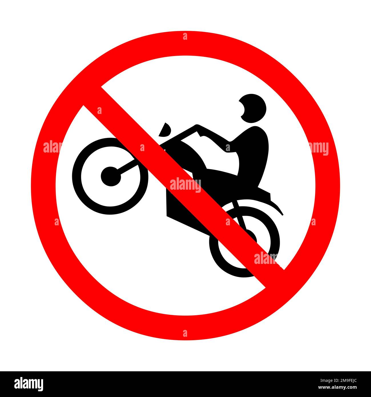 No wheelie symbol icon Stock Photo - Alamy