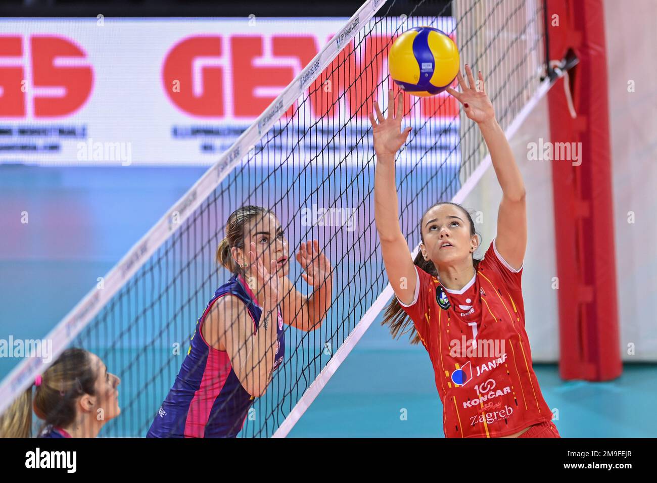 Florence, Italy. 17th Jan, 2023. Katarina Luketic (Mladost Zagreb ...