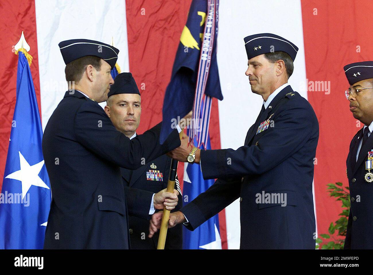 US Air Force General Charles T. Robertson (left), Commander of the Air ...