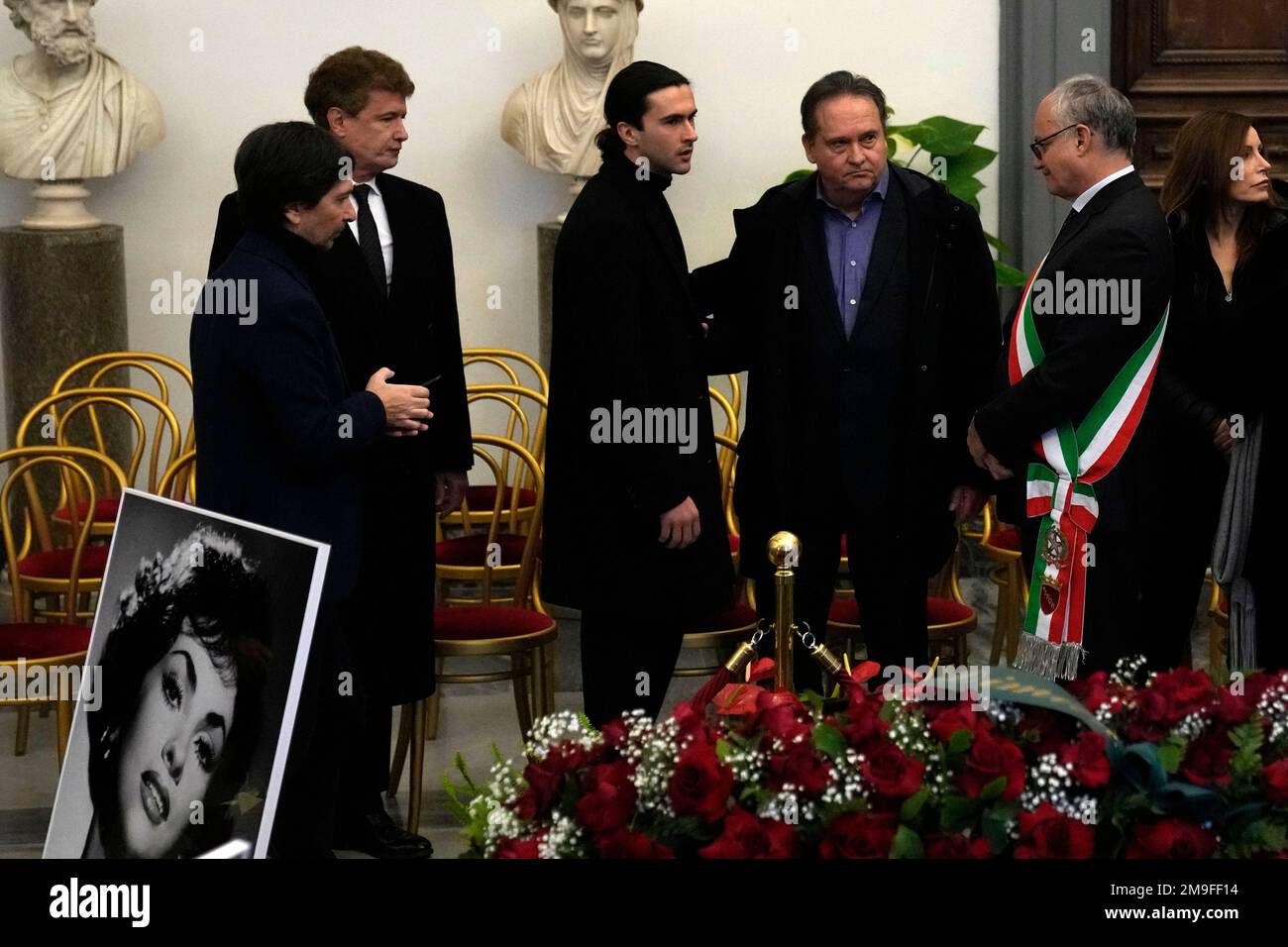Rome's mayor Roberto Gualtieri, right, talks with Andrea Milko Skofic ...