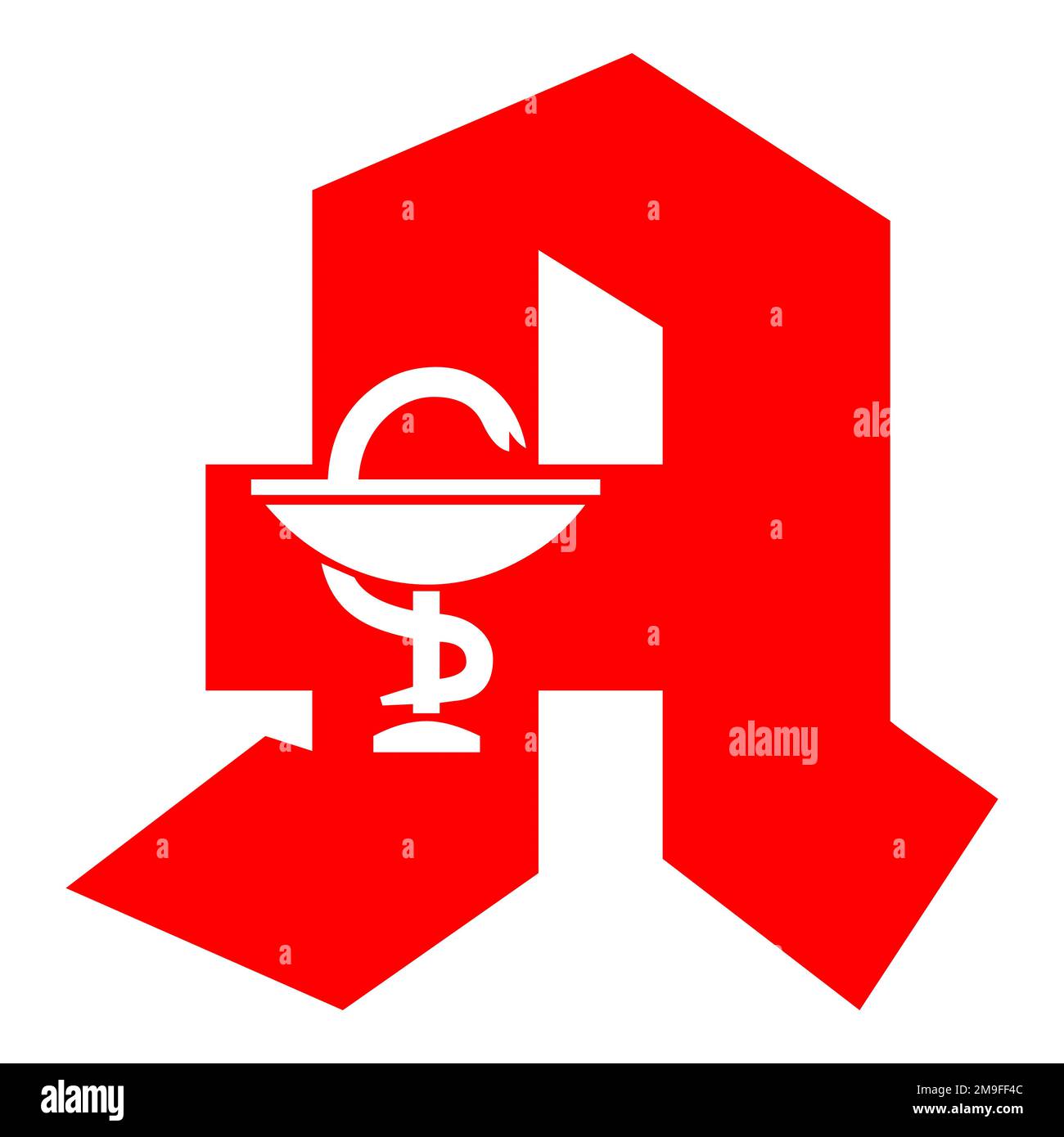Red health care caduceus symbol hi-res stock photography and images - Alamy