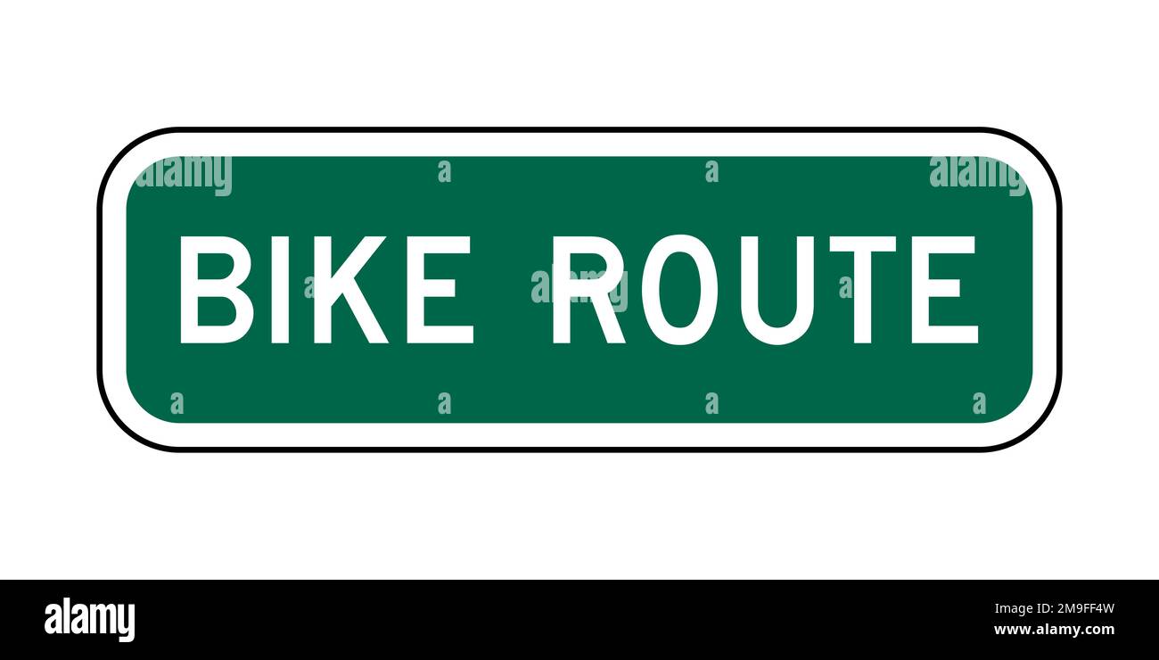 Bike route symbol icon Stock Photo - Alamy