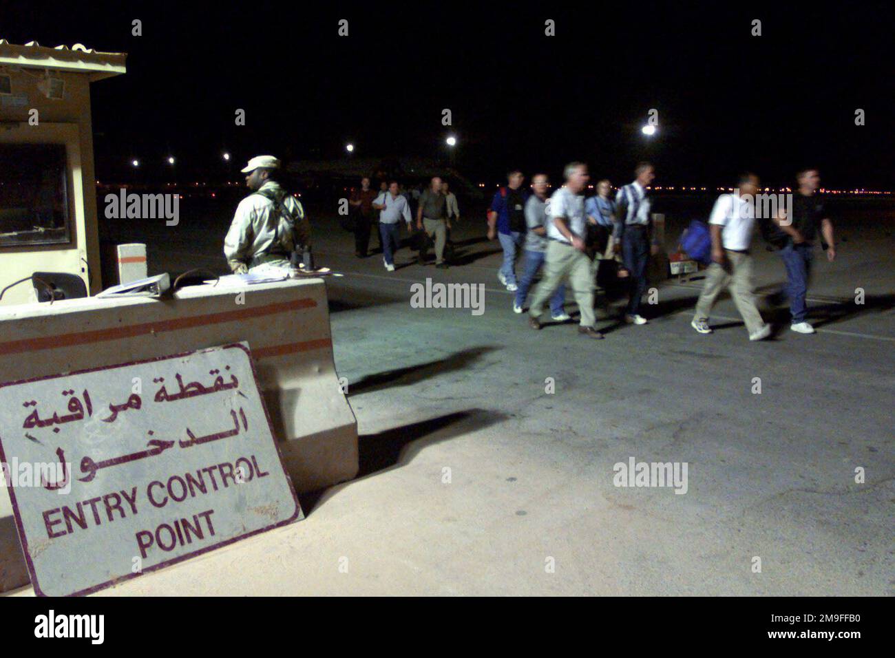 US Air Force personal who came in on a Boeing 757 aircraft (Not shown ...