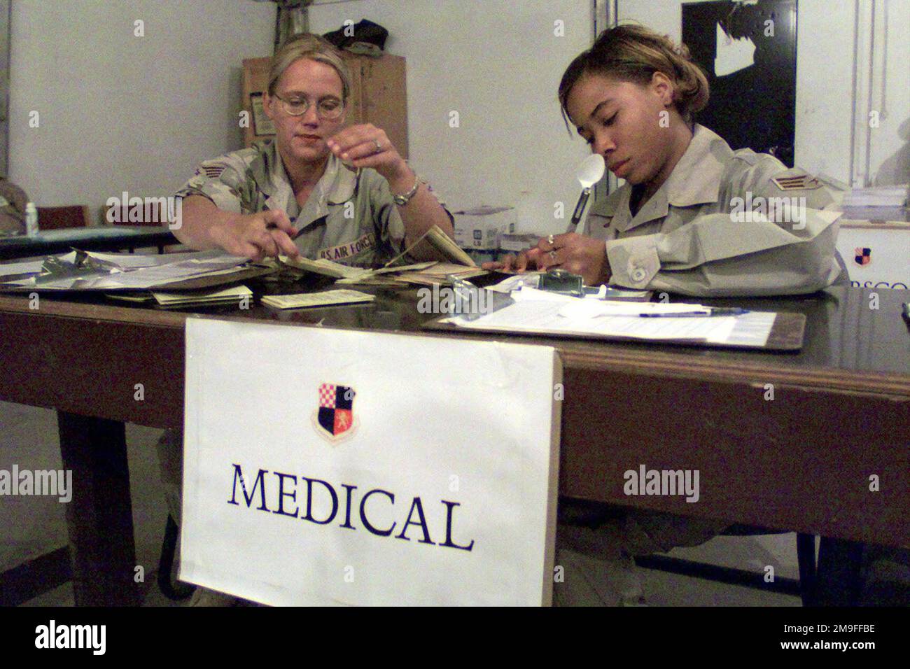 US Air Force personnel of the 363rd Expeditionary Medical Group, Prince ...