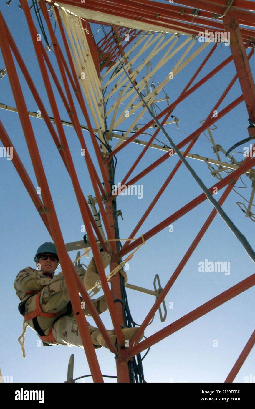 US Air Force STAFF Sergeant David Miller, a Cable/Antenna systems ...