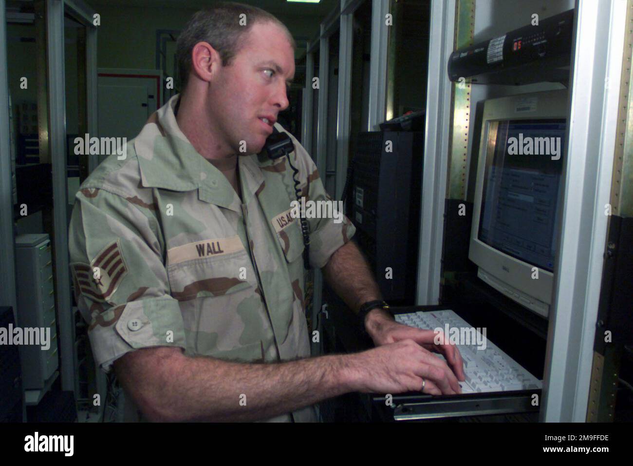 US Air Force STAFF Sergeant James Wall, a computer control systems ...