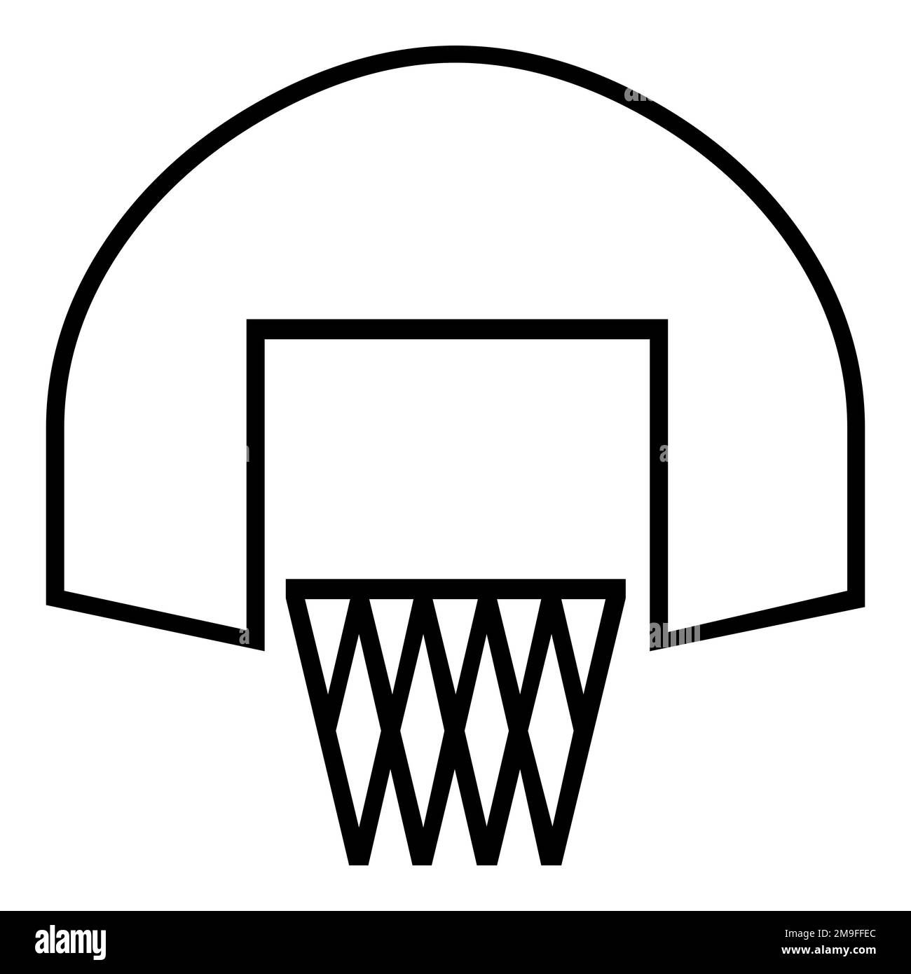 Basketball backboard symbol icon Stock Photo - Alamy