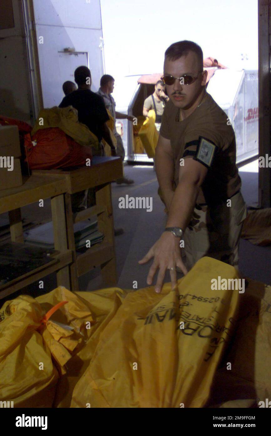 US Air Force SENIOR AIRMAN Brian Klaus, Mail Processing SPECIALIST ...
