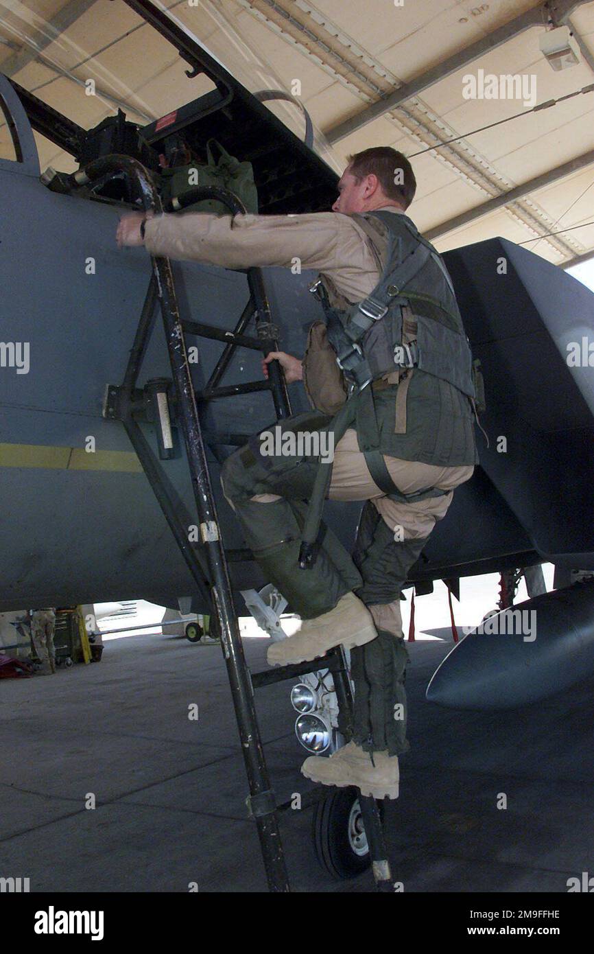 US Air Force Major Floyd Hancock a F-15 Eagle pilot from the 122nd ...