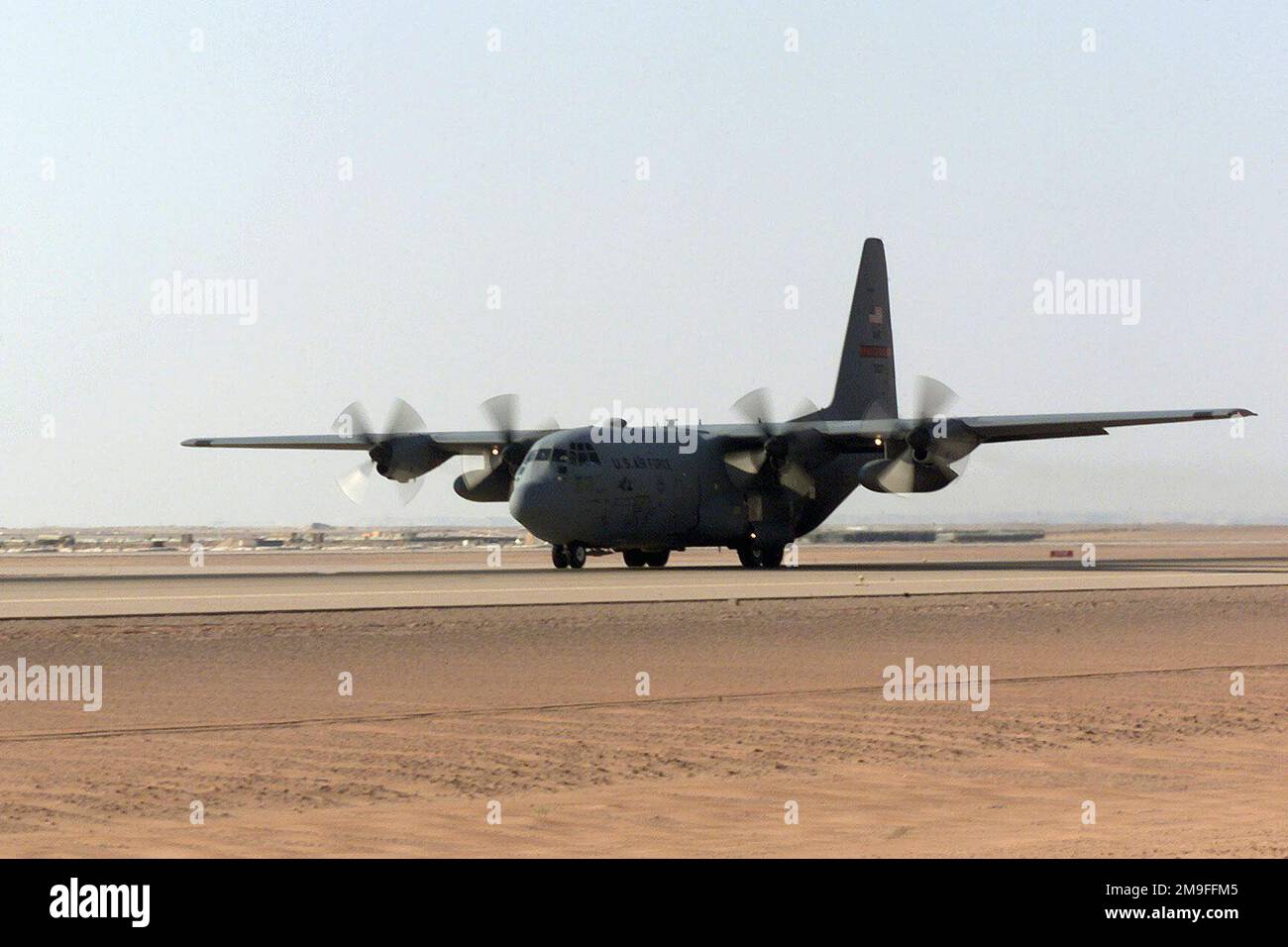 A C-130 Hercules aircraft from the 363rd Expeditionary Airborne ...