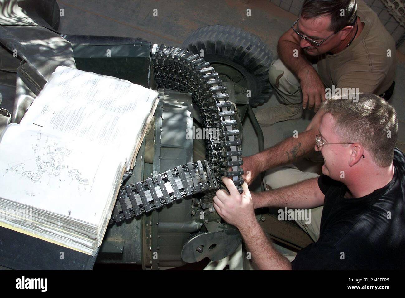 US Air Force MASTER Sergeant James Rice and US Air Force STAFF Sergeant ...