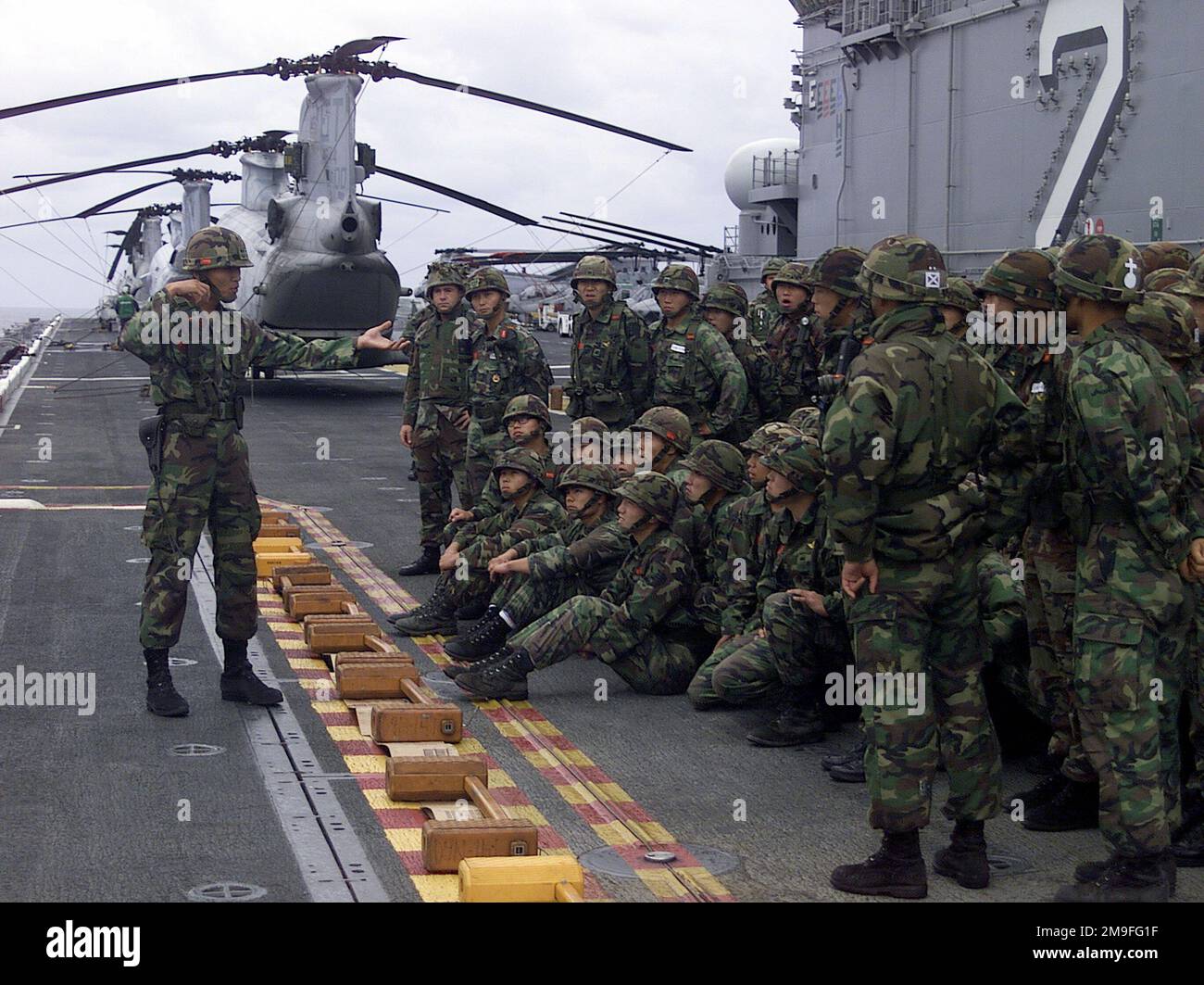 Republic of Korea (ROK) Marines receive instructions on marksmanship ...