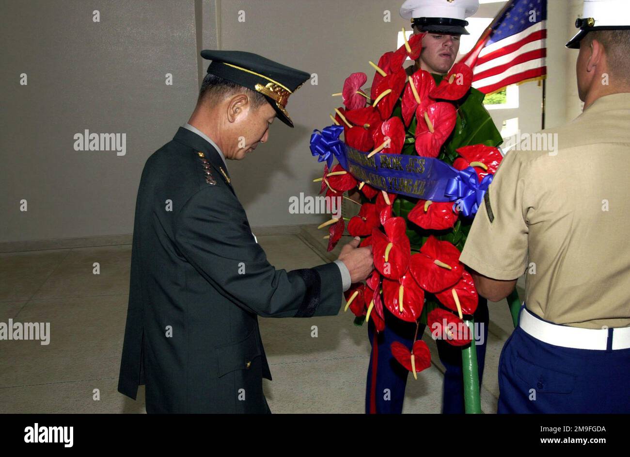General Cho, Yung Kil (Left), Chairman, Joint Chiefs of STAFF, Republic ...