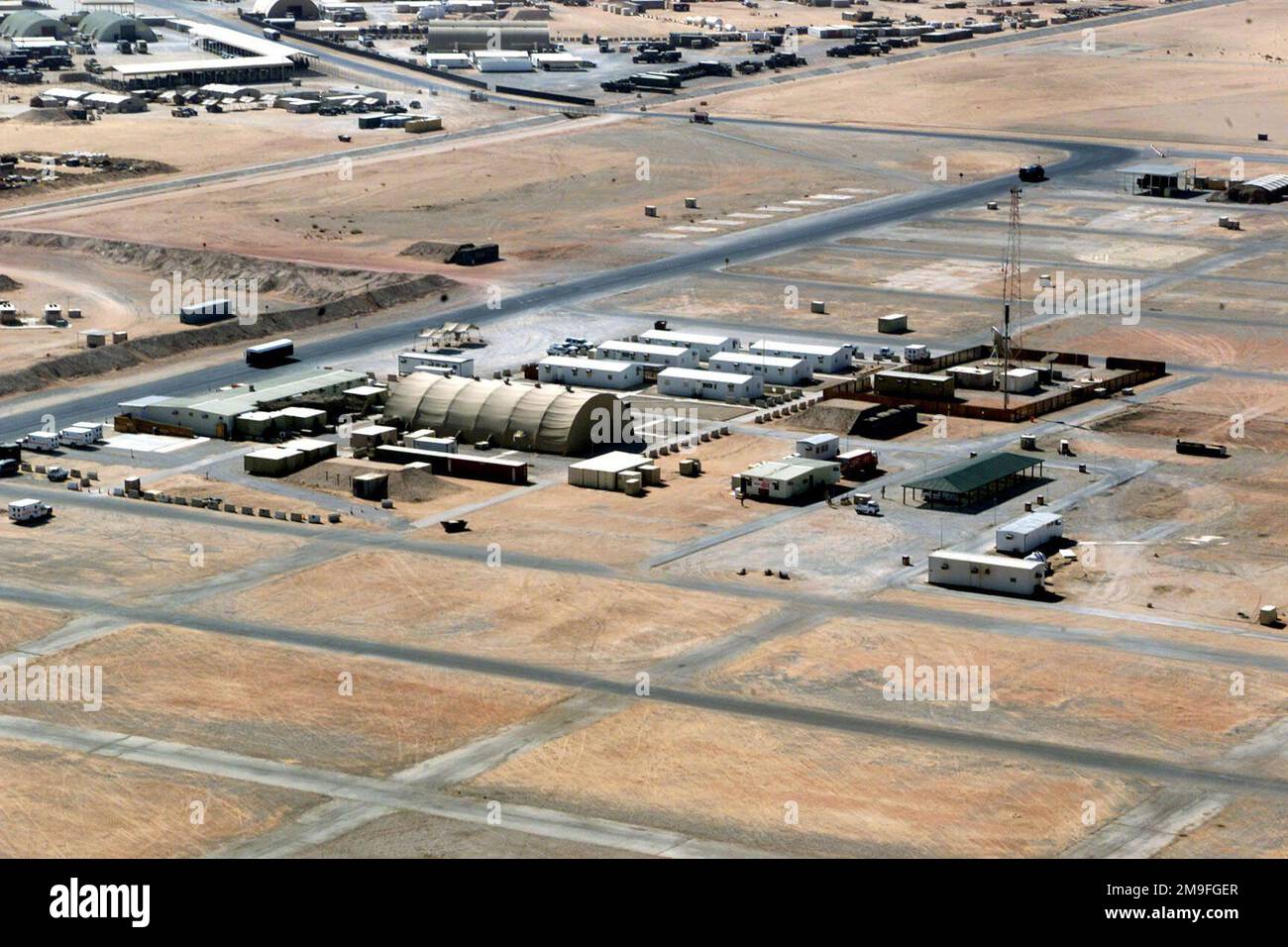 Aerial view of the deployed hospital at Prince Sultan Air Base, Saudi ...