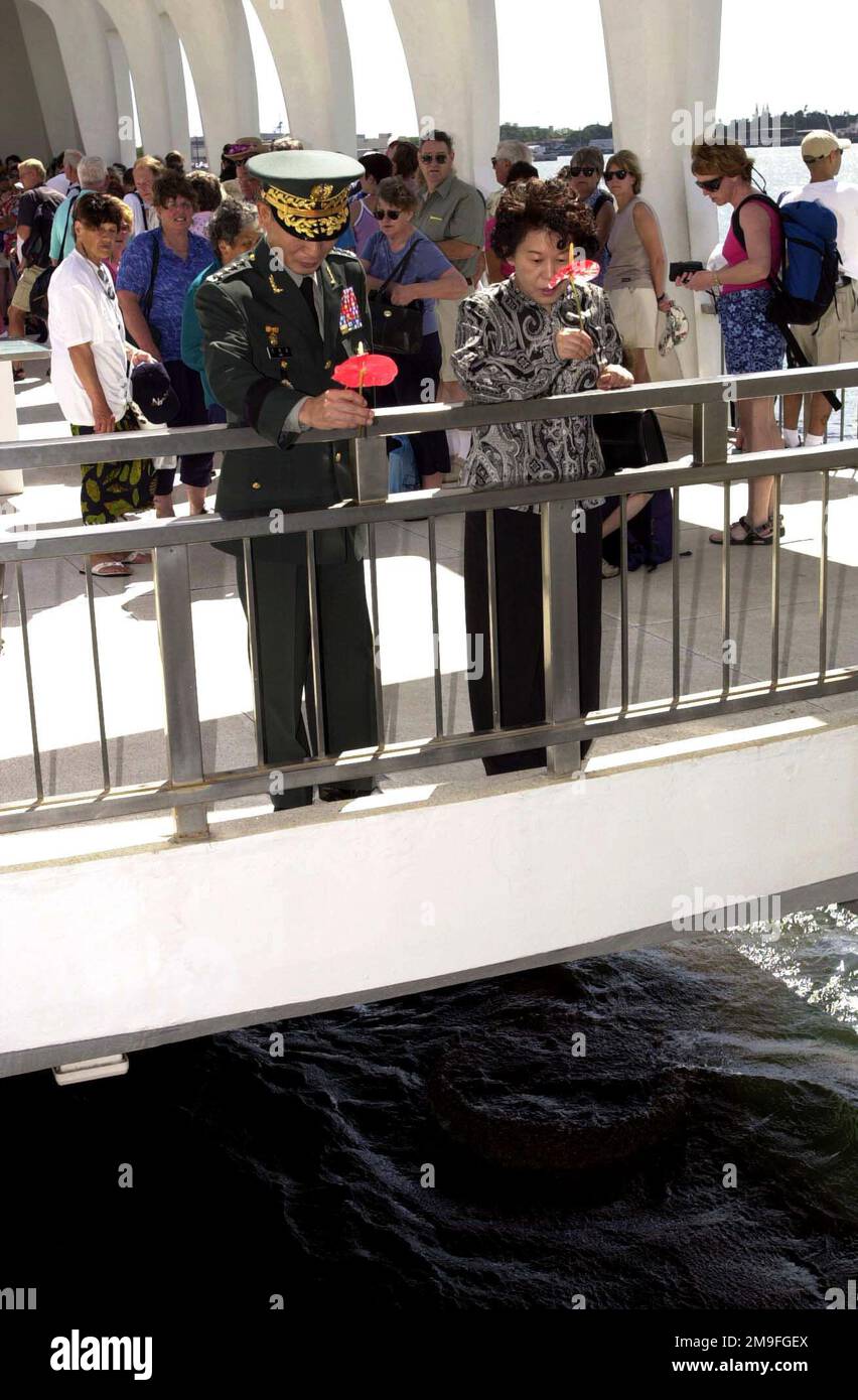 General Cho, Yung Kil (Left foreground), Chairman, Joint Chiefs of ...