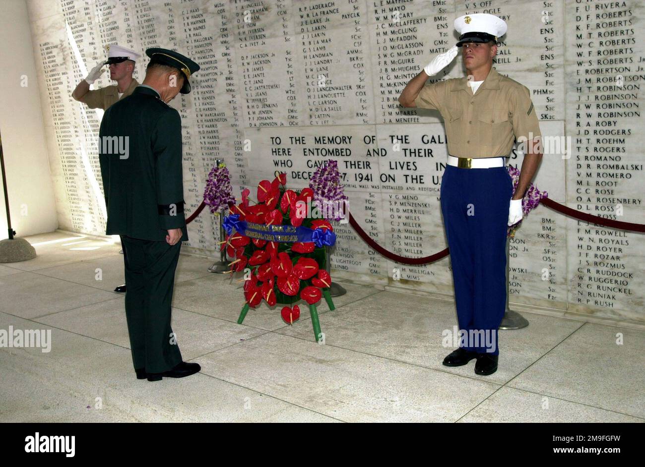 General Cho, Yung Kil (Left foreground), Chairman, Joint Chiefs of ...