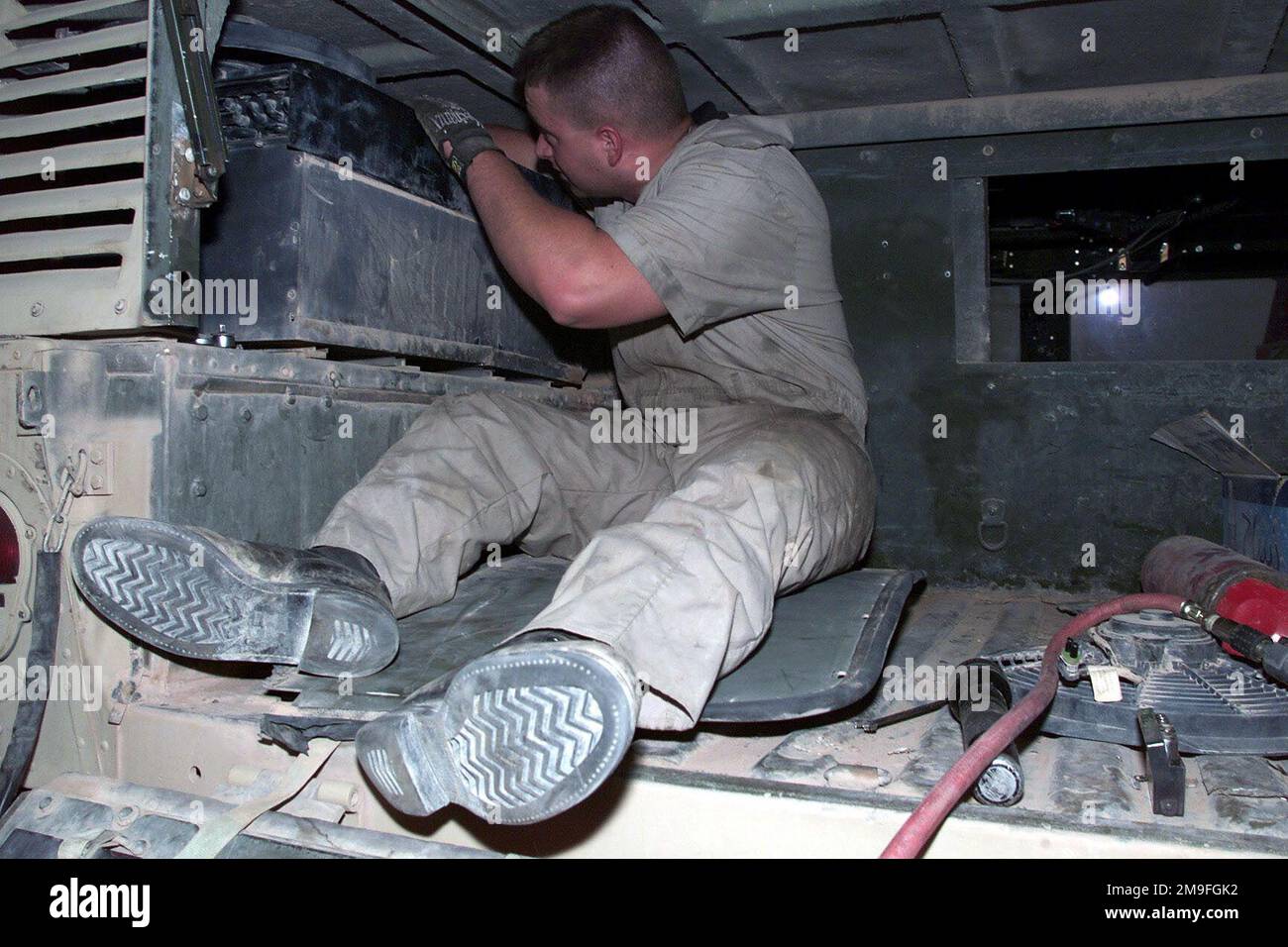 US Air Force AIRMAN First Class James Parmenter, mechanic, 363rd ...