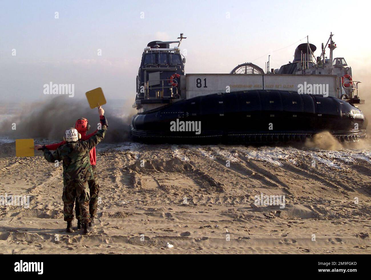 A US Navy Landing Craft Air Cushioned (LCAC) LC 81, from Assault Craft ...