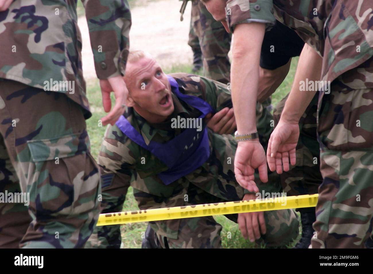 After completing the obstacle course, US Air Force STAFF Sergeant Bobby ...